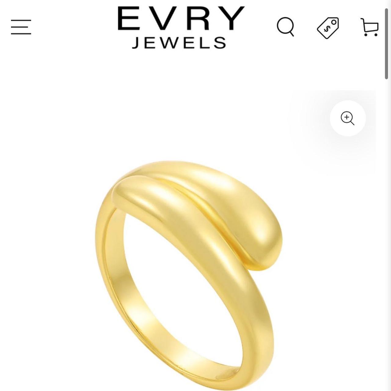 brand new “Two Sided Ring” from Evry Jewels⭐️ never... - Depop