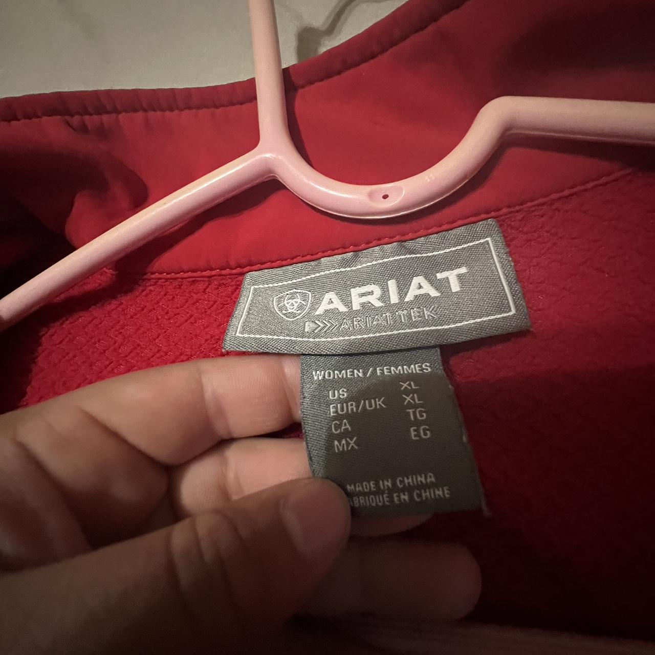 Red arias jacket with Mexico flag Only worn a hand... - Depop