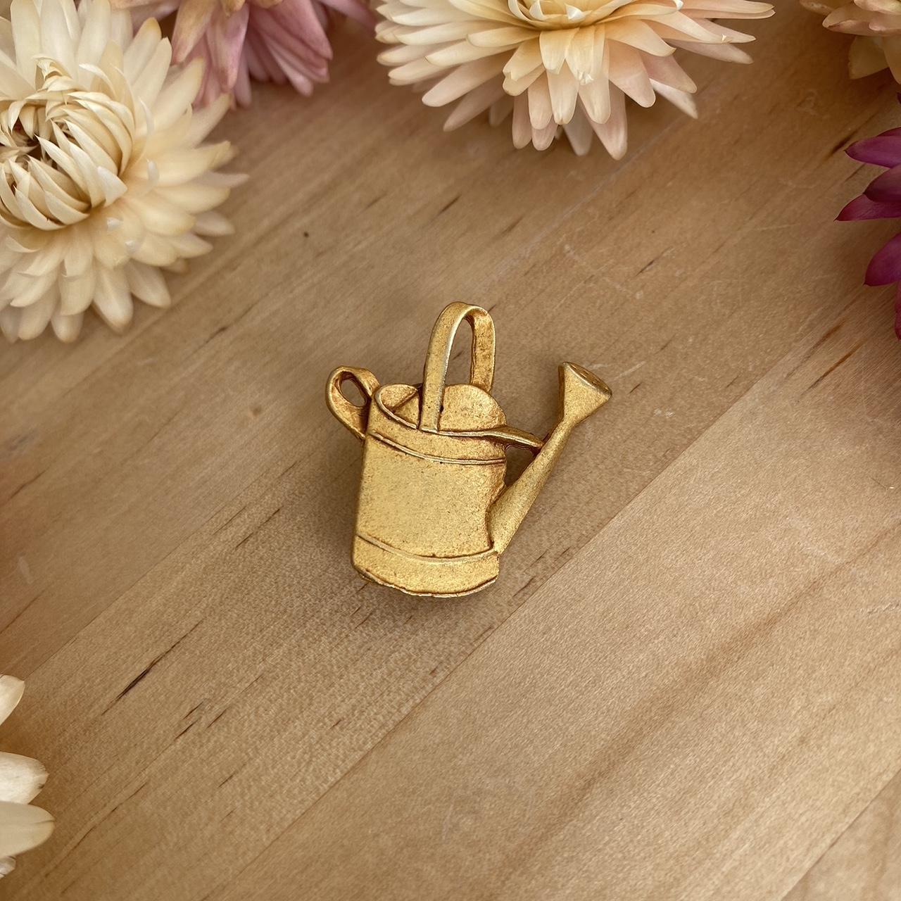Vintage Garden Watering Can Lapel Pin A cute garden... - Depop