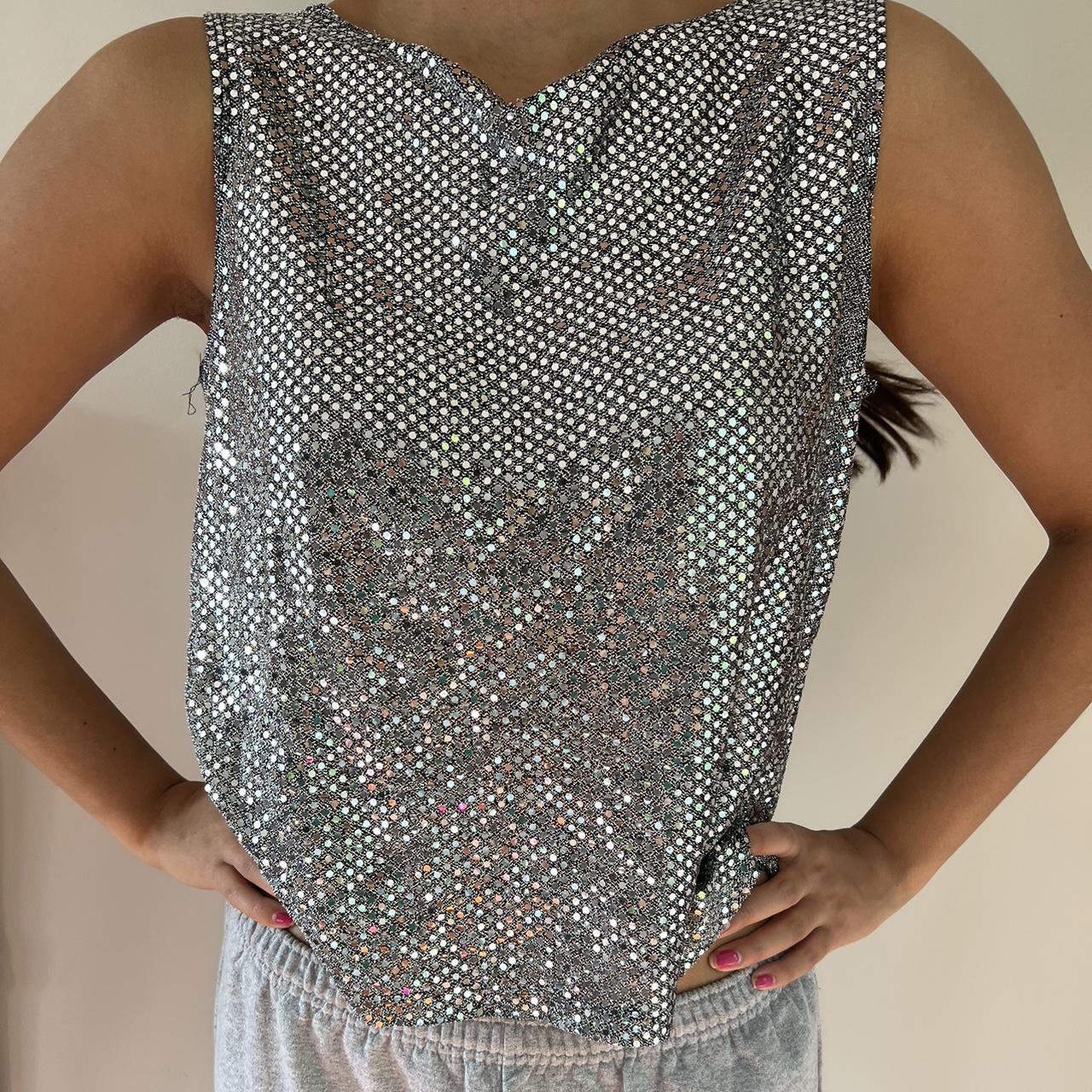 Women's Silver Shirt | Depop