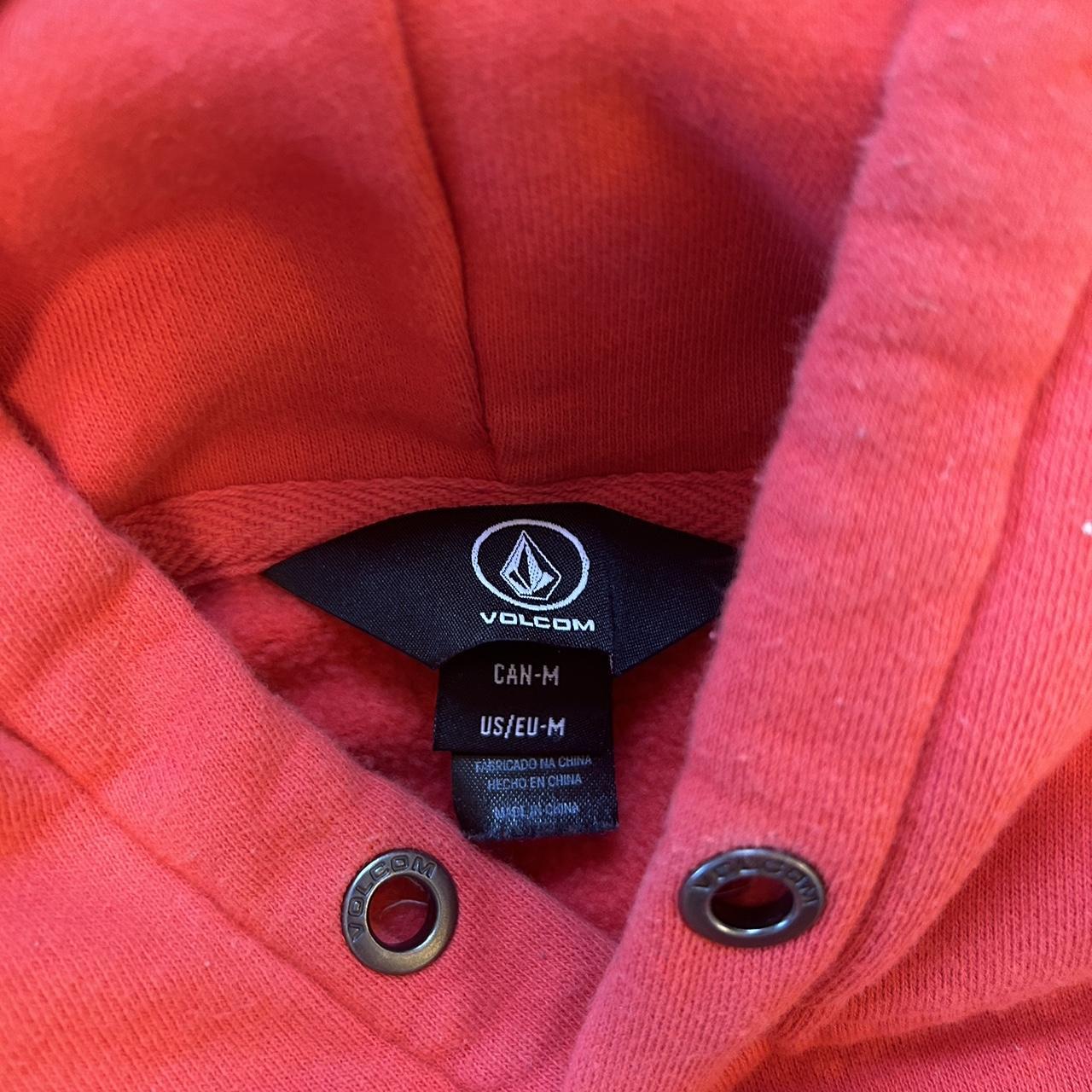 Red volcom hoodie, size medium #Red Sweatshirt... - Depop