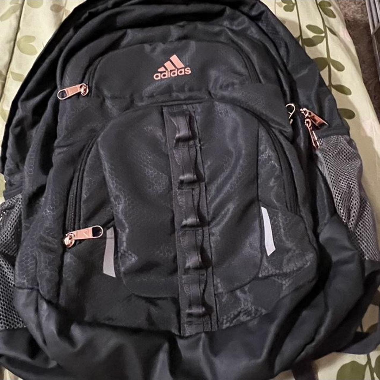 adidas black and rose gold prime 6 backpack!! very... - Depop