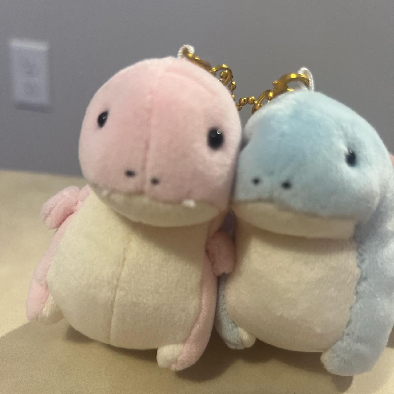 cute matching magnetic plushie dino keychains! The... - Depop