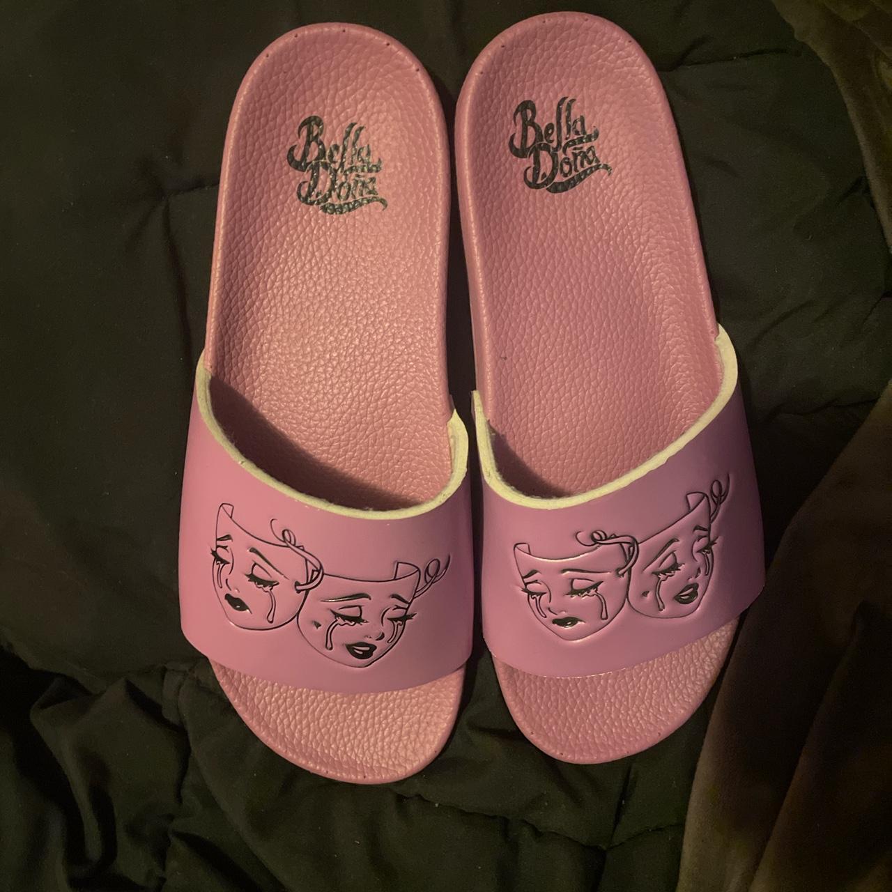 Women's Pink Slides | Depop