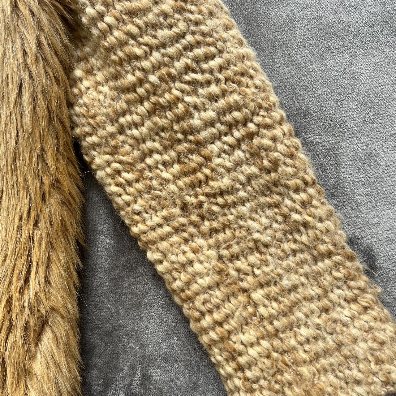 VINTAGE 1970s ASTRAKA label faux fur coat with thick... - Depop