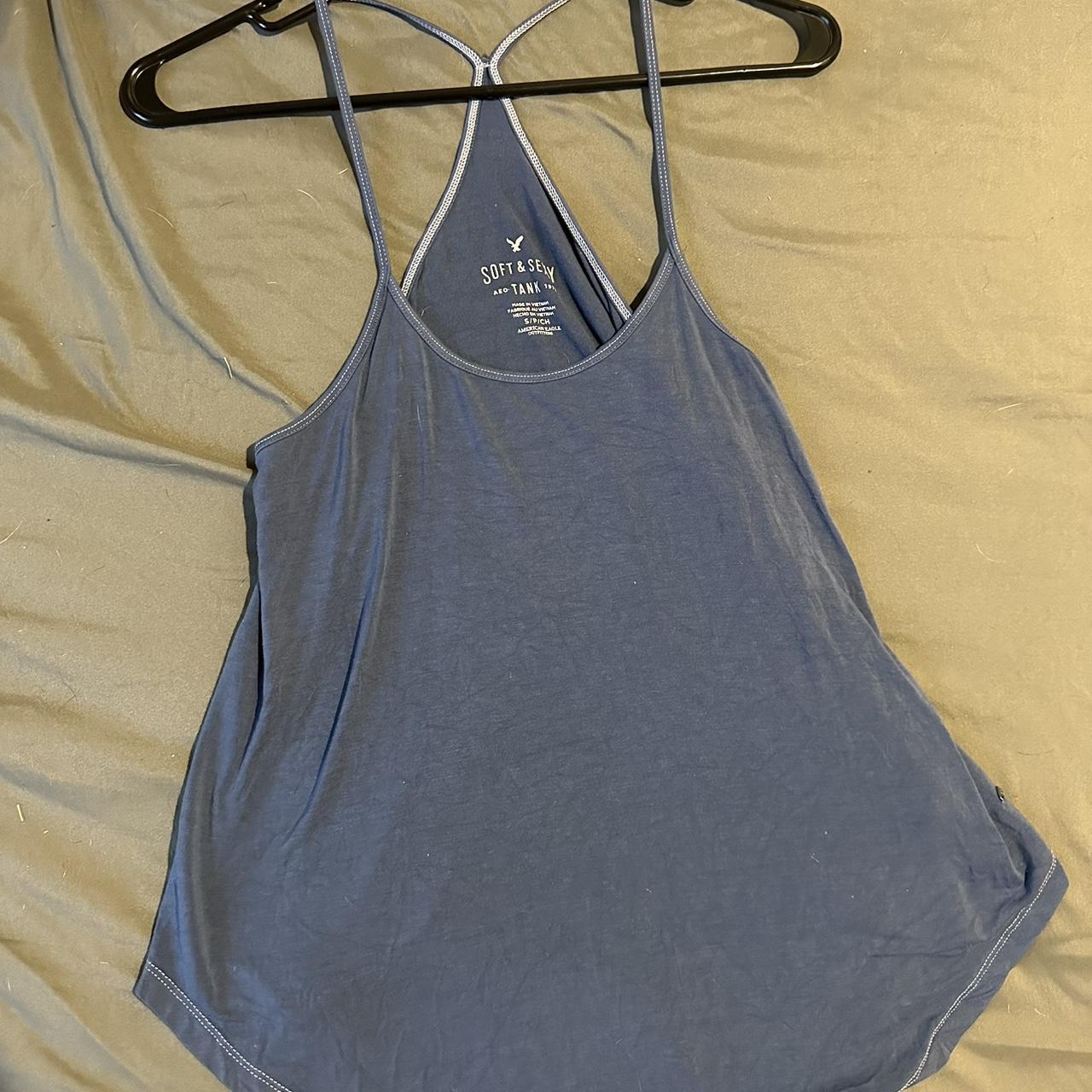 womens american eagle soft and sexy tank size small... - Depop