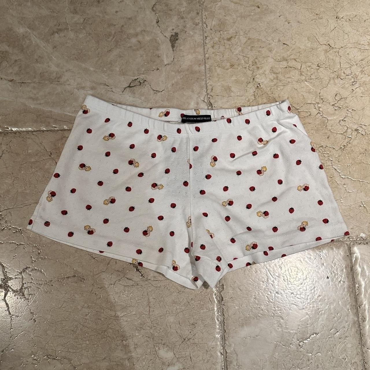 Brandy Melville strawberry and babies shorts BNWT - Depop