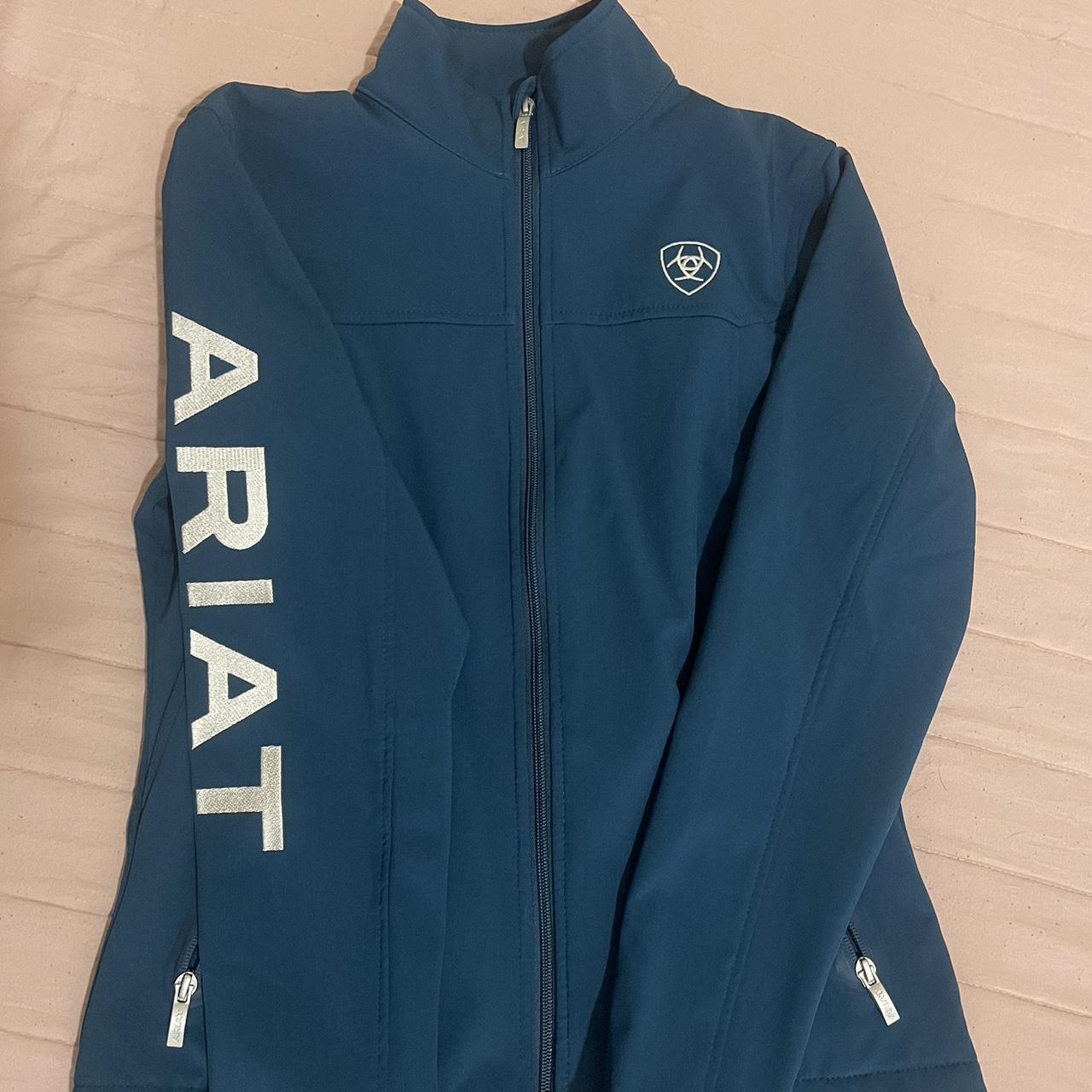 Size small Dark blue teal Ariat jacket Brand new... - Depop