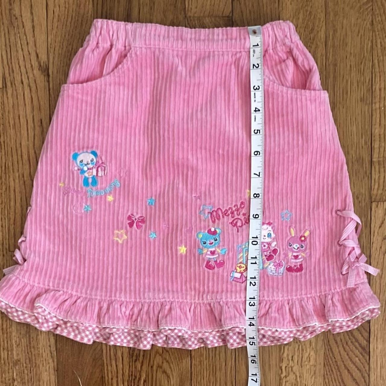 mezzo piano pink ribbon skirt 🎀 japanese size 130 —... - Depop