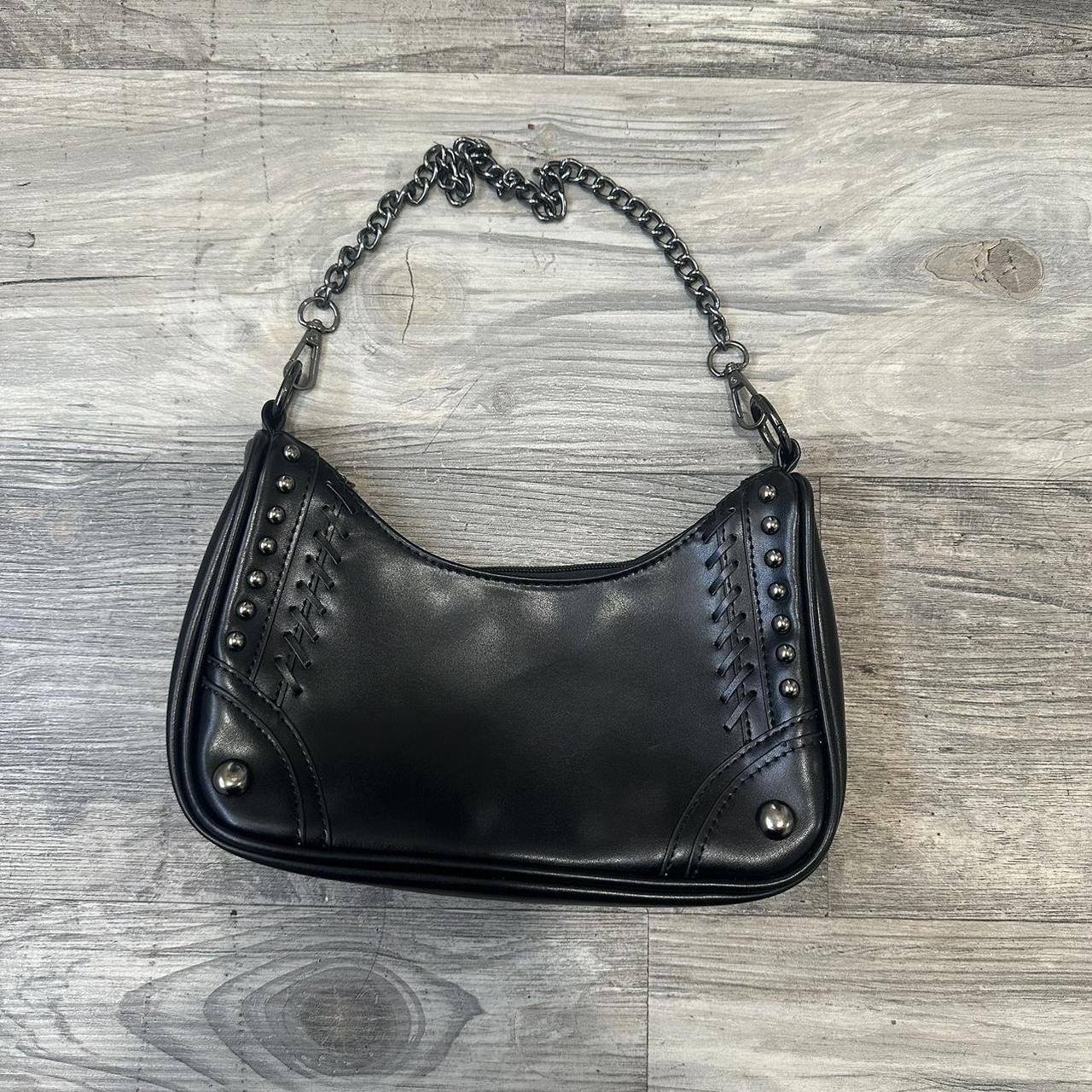 Black studded purse Chain strap can even add crossbody - Depop
