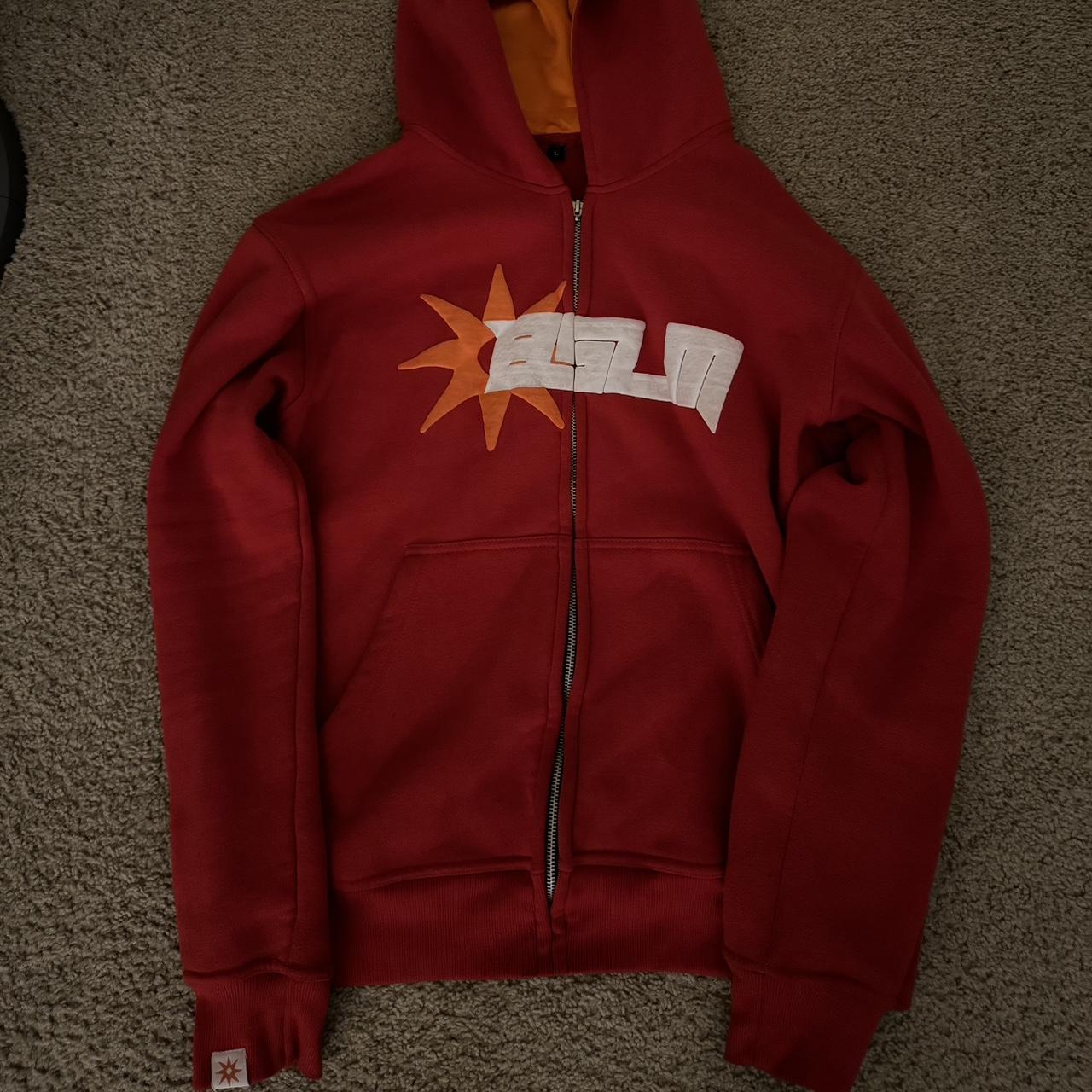 BSLM Zip Up Hoodie #BSLM #Zipup #Hoodie #redzipup - Depop