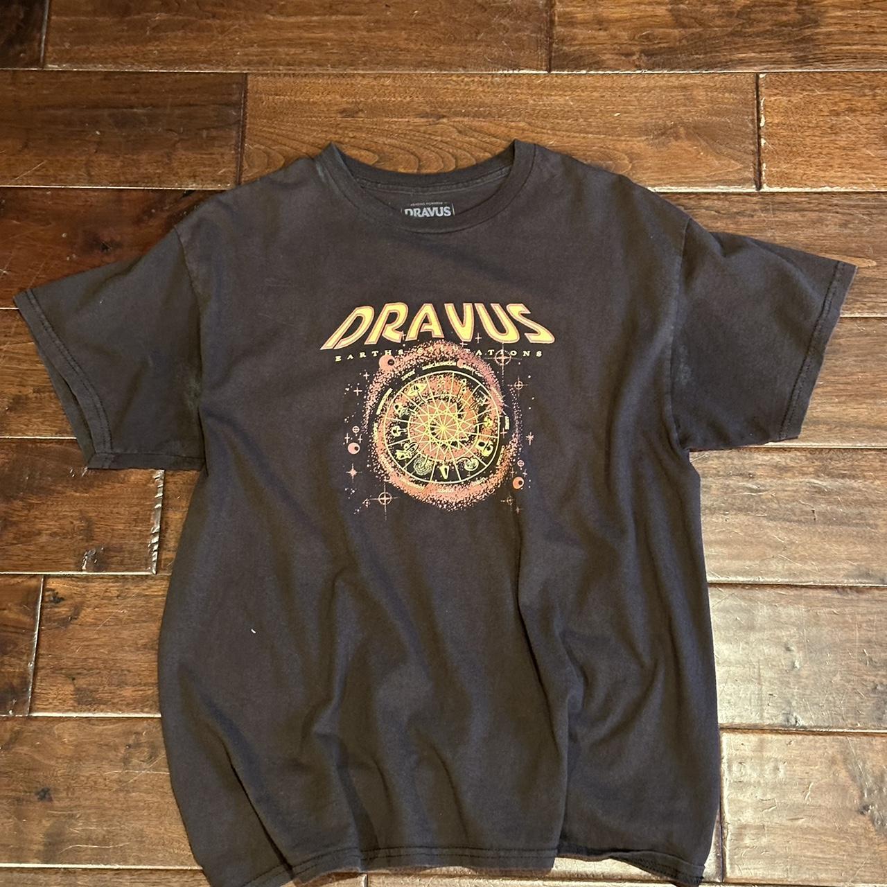 Brown Dravus graphic t shirt Size large Excellent... - Depop