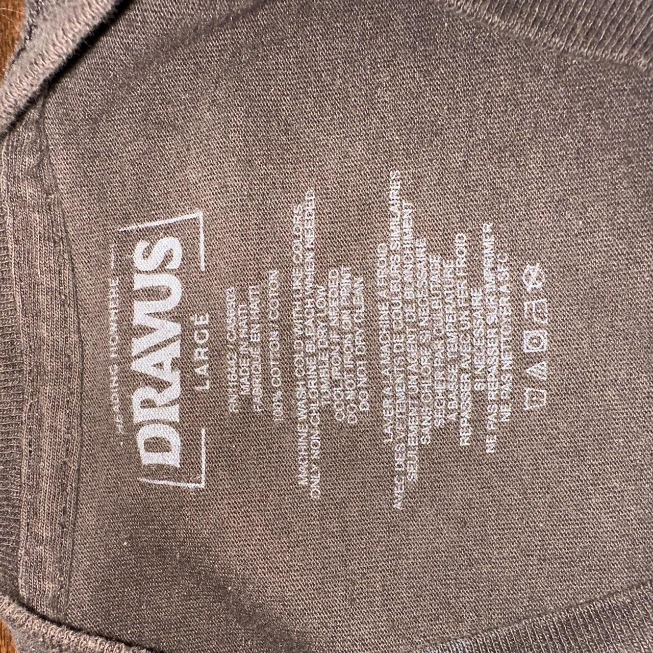 Brown Dravus graphic t shirt Size large Excellent... - Depop