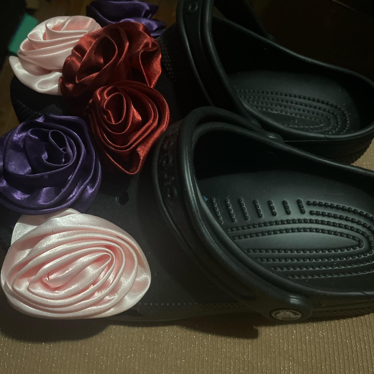 Flower crocs for a stylish look #crocs... | Depop