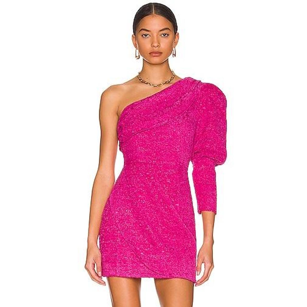 MAJORELLE: PENELOPE MINI DRESS IN HOT PINK Size: S... | Depop