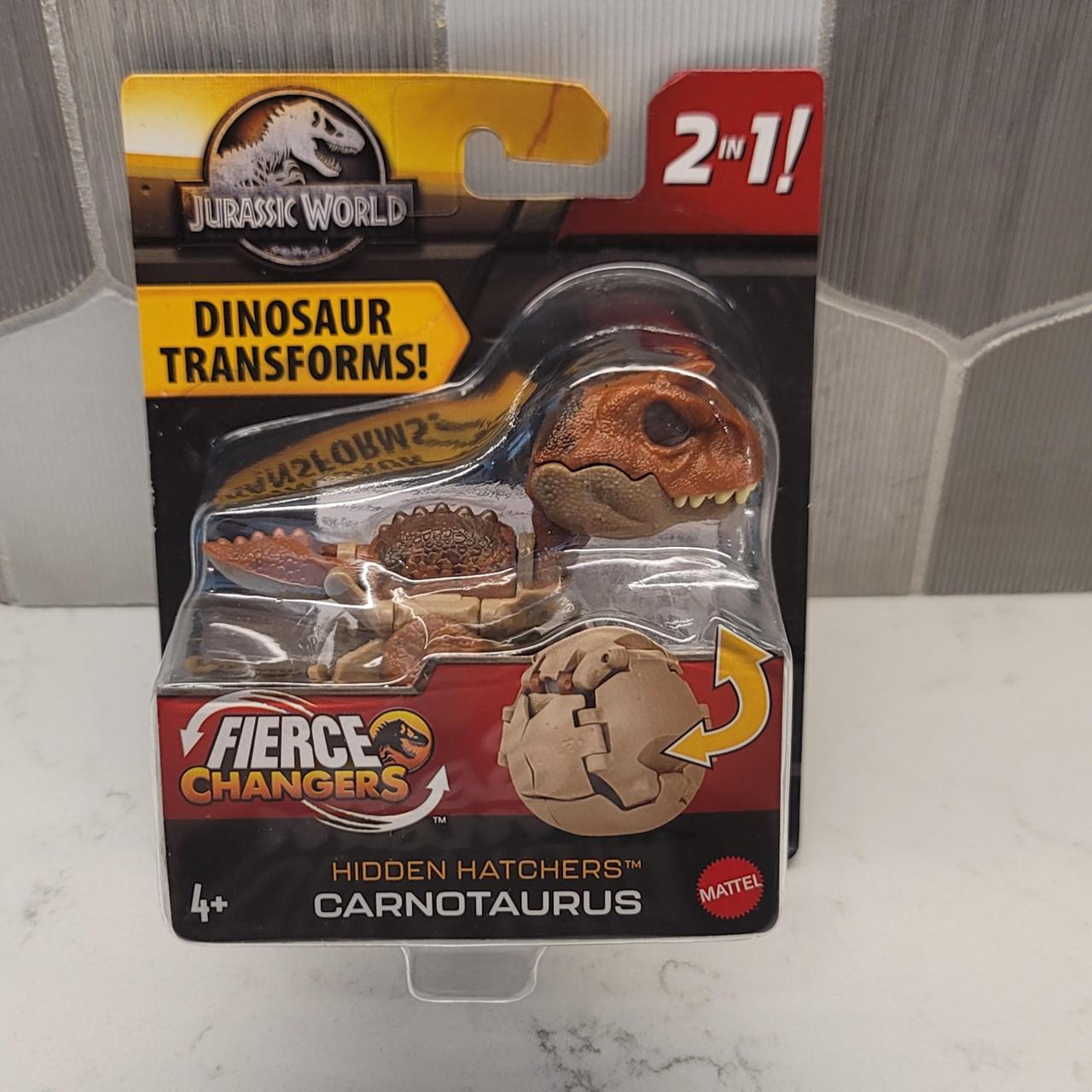 Jurassic World Carnotaurus Dinosaur Transformers... | Depop