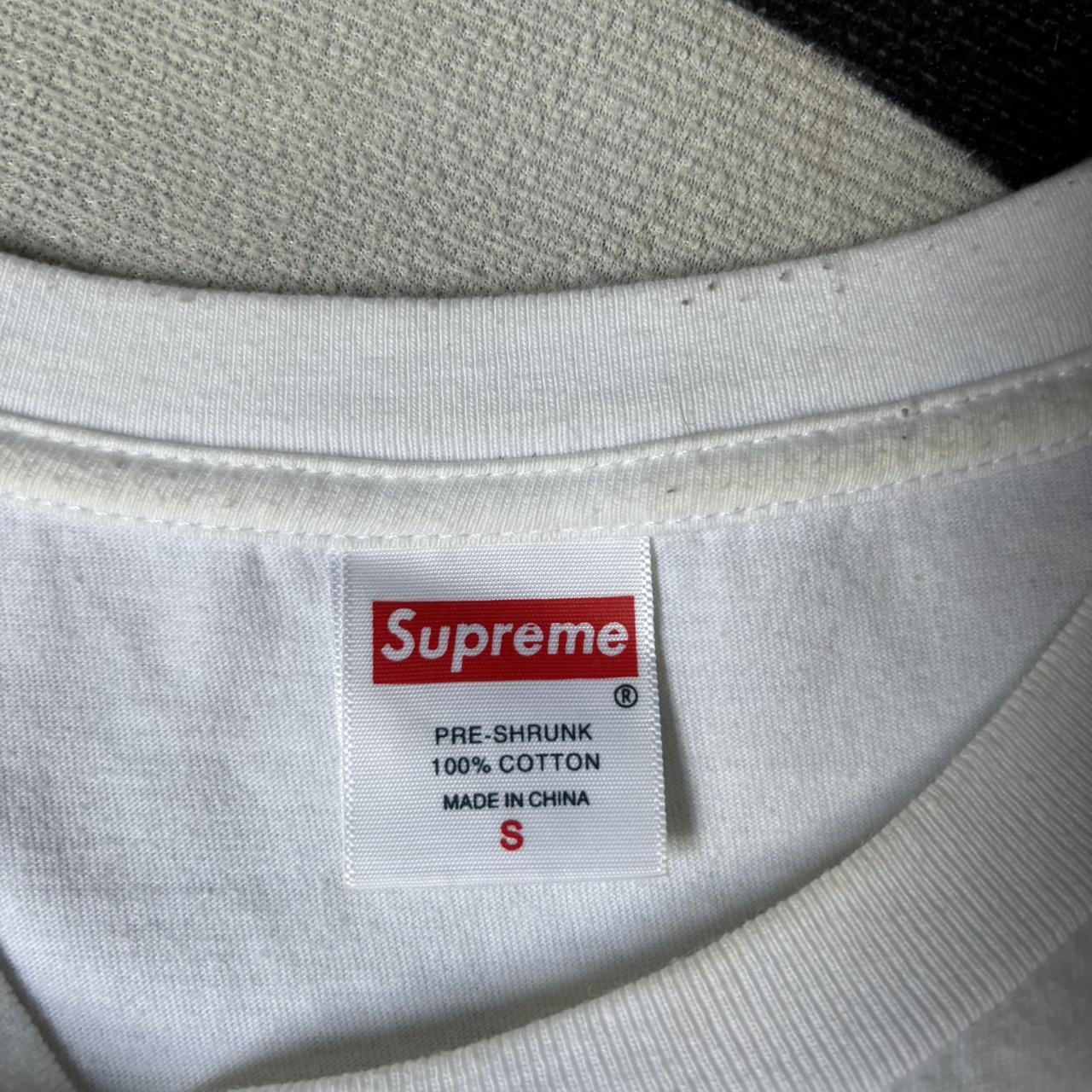 Supreme T-shirt Small marks in colour and armpit... - Depop