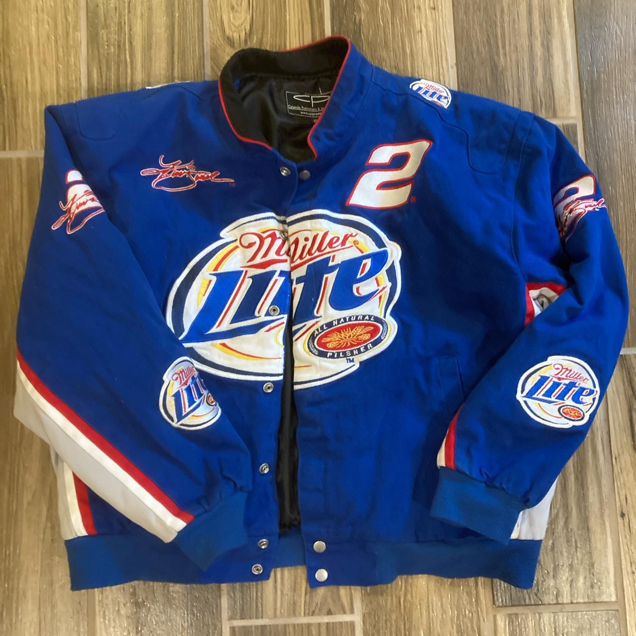 NASCAR Men's Red and Blue Jacket | Depop