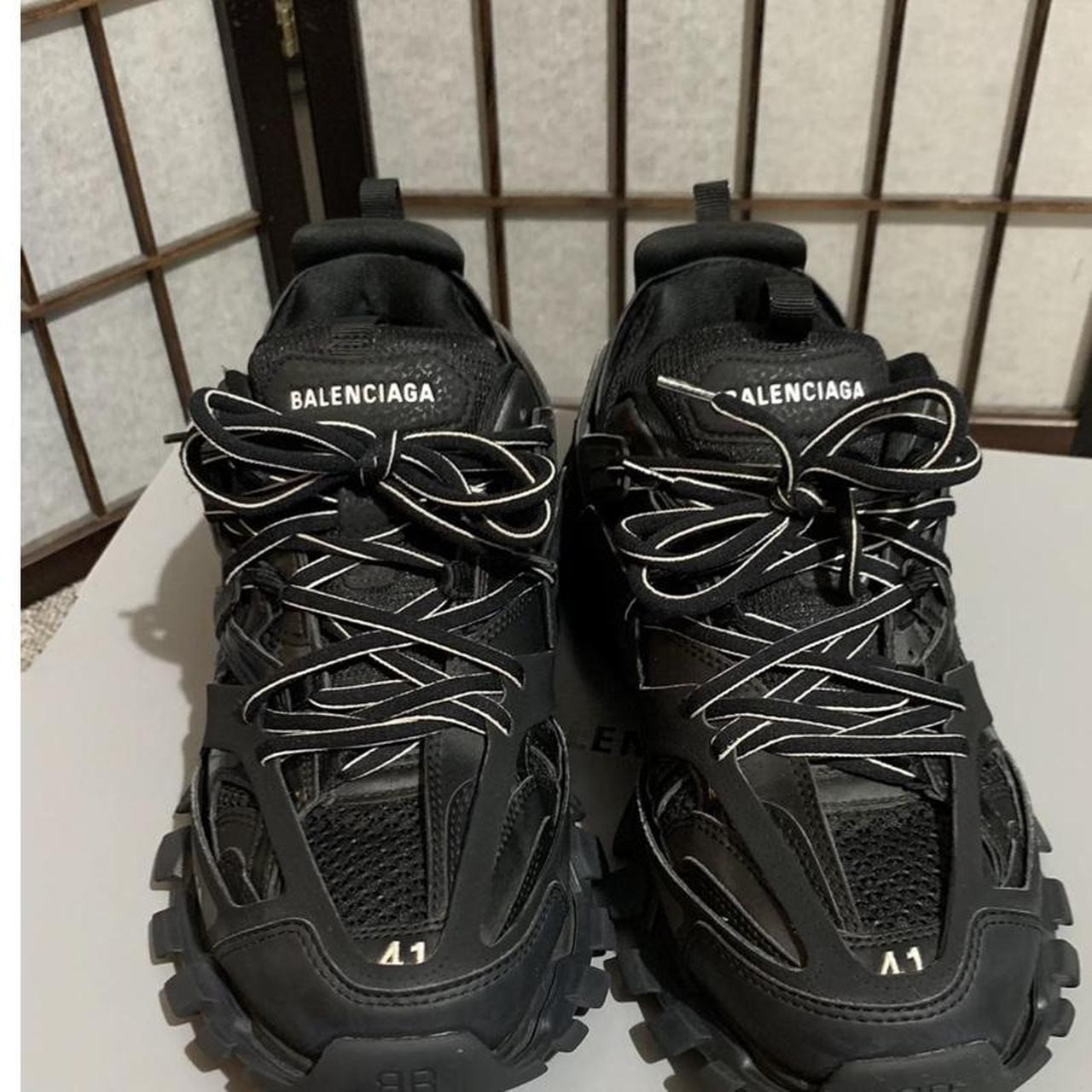 Balenciaga runners size 44 (black) - Depop
