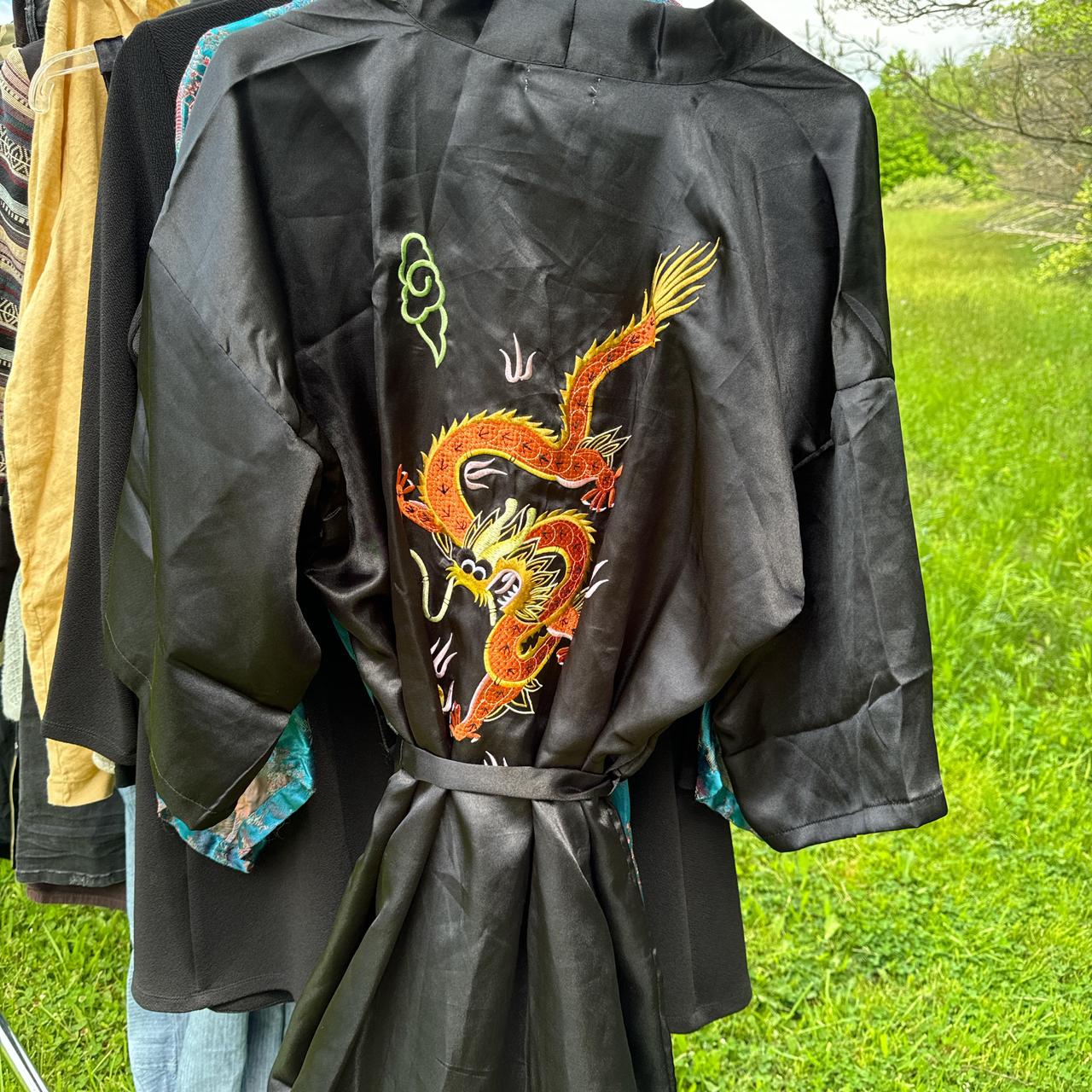 Long Japanese style robe. Fits small to... - Depop