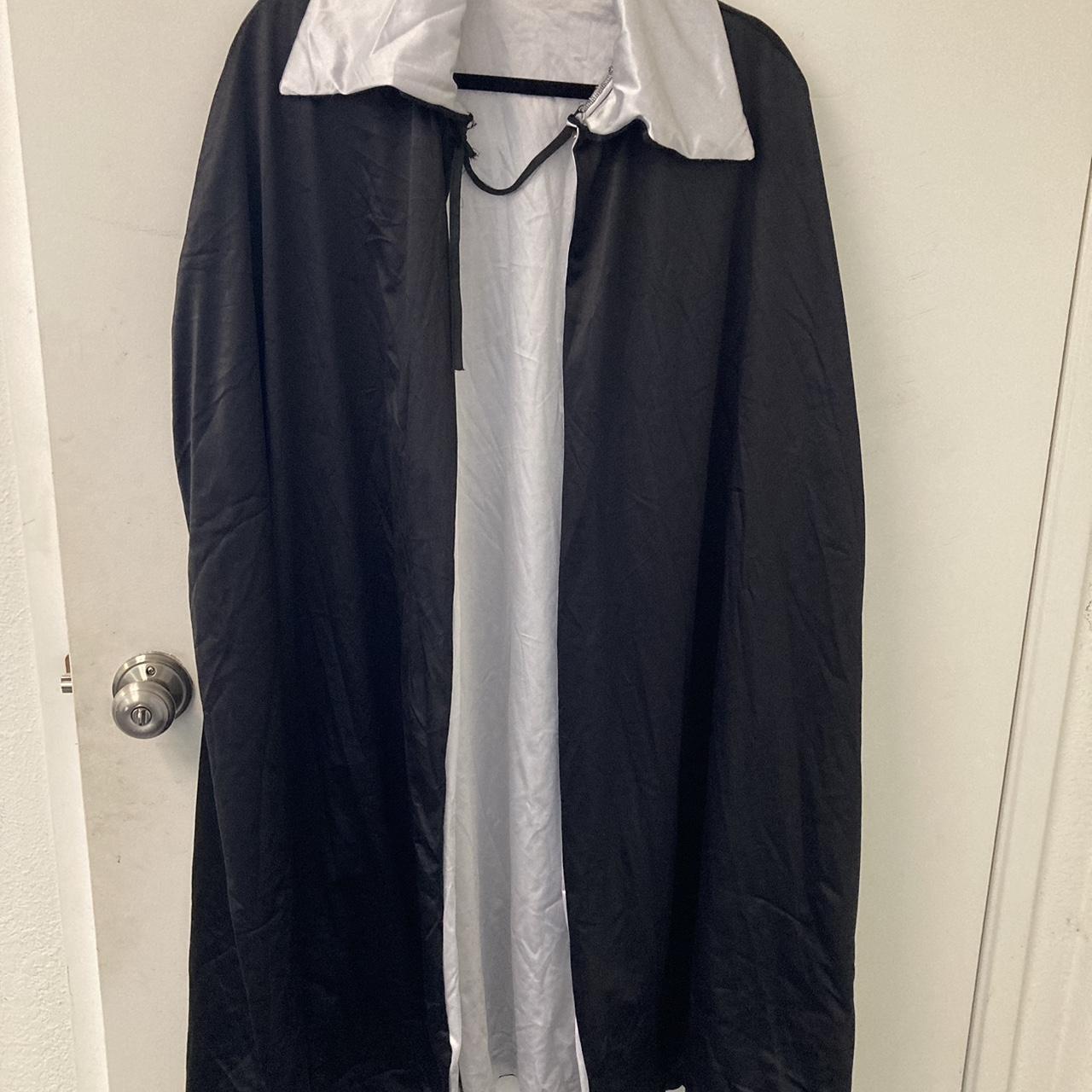 Satin cape. White satin lining. Neck strings need to... - Depop
