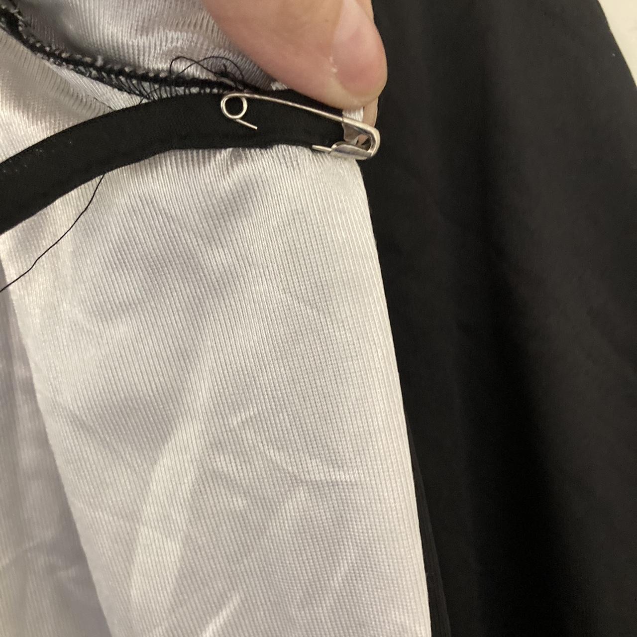 Satin cape. White satin lining. Neck strings need to... - Depop