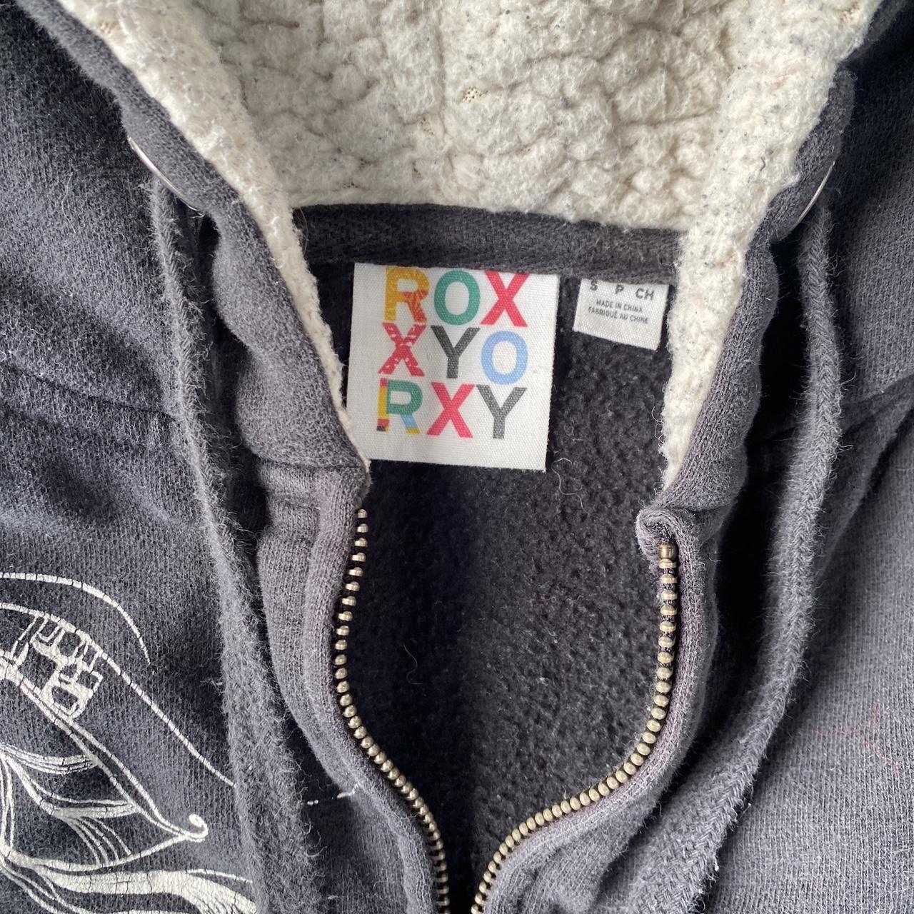 🤎 • Y2k womens fall Roxy hoodie / zipup Size •... - Depop