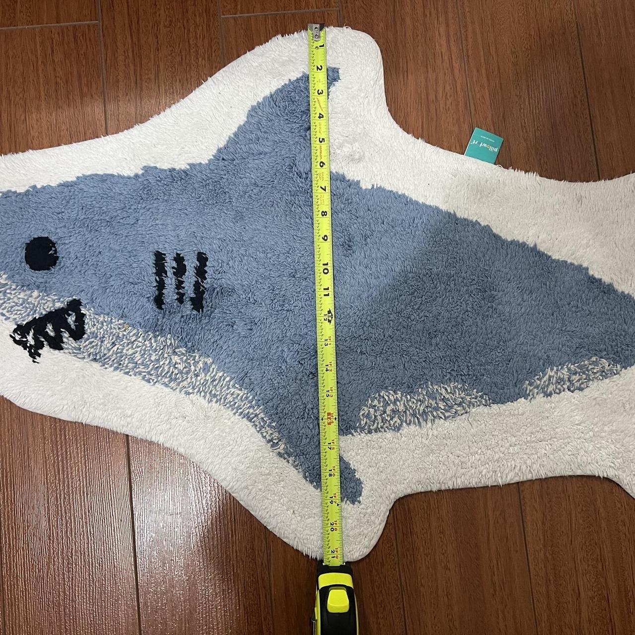 Pillowfort Cartoon Shark Shaped Rugs From... - Depop