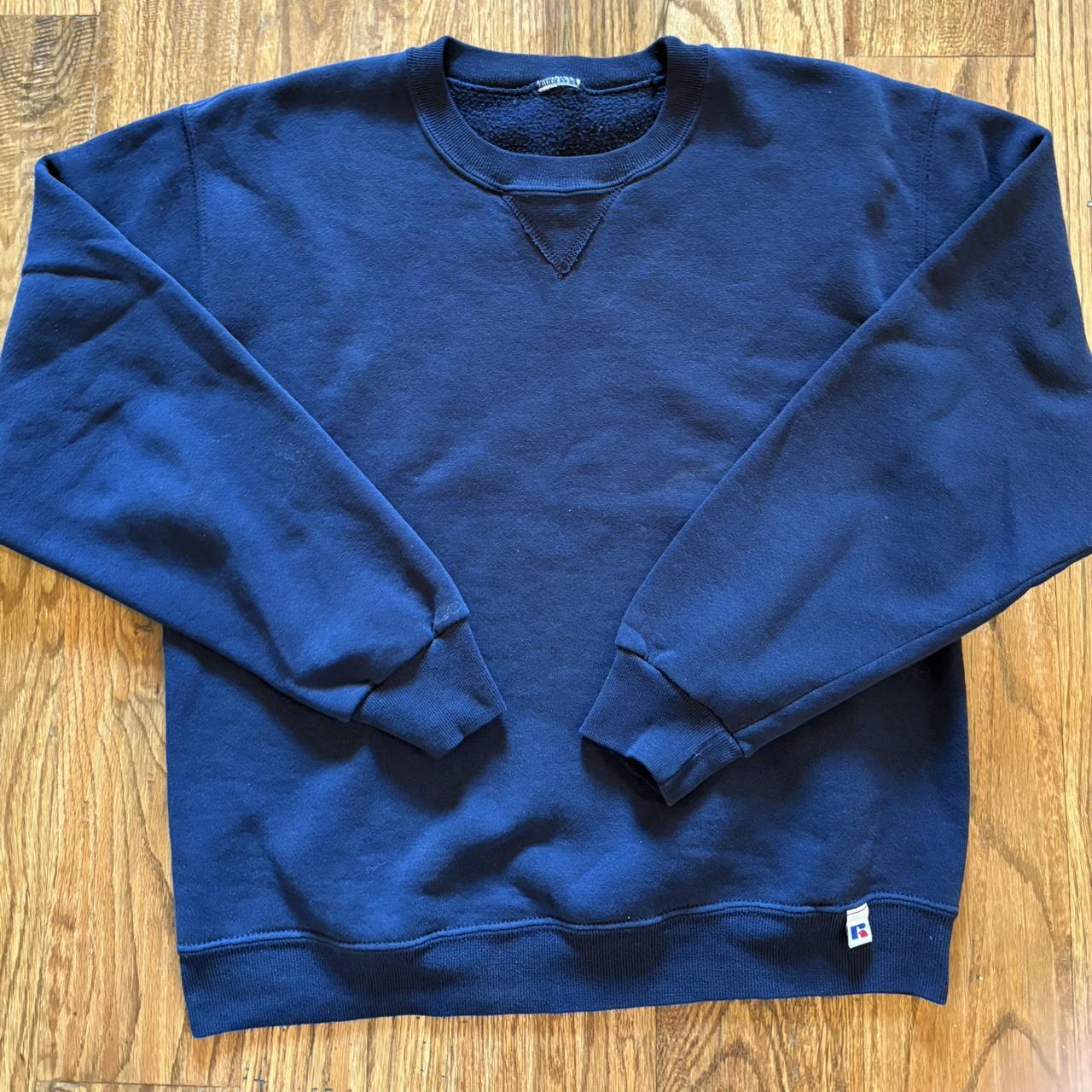 Vintage Russell blank crewneck *size tag cut... | Depop