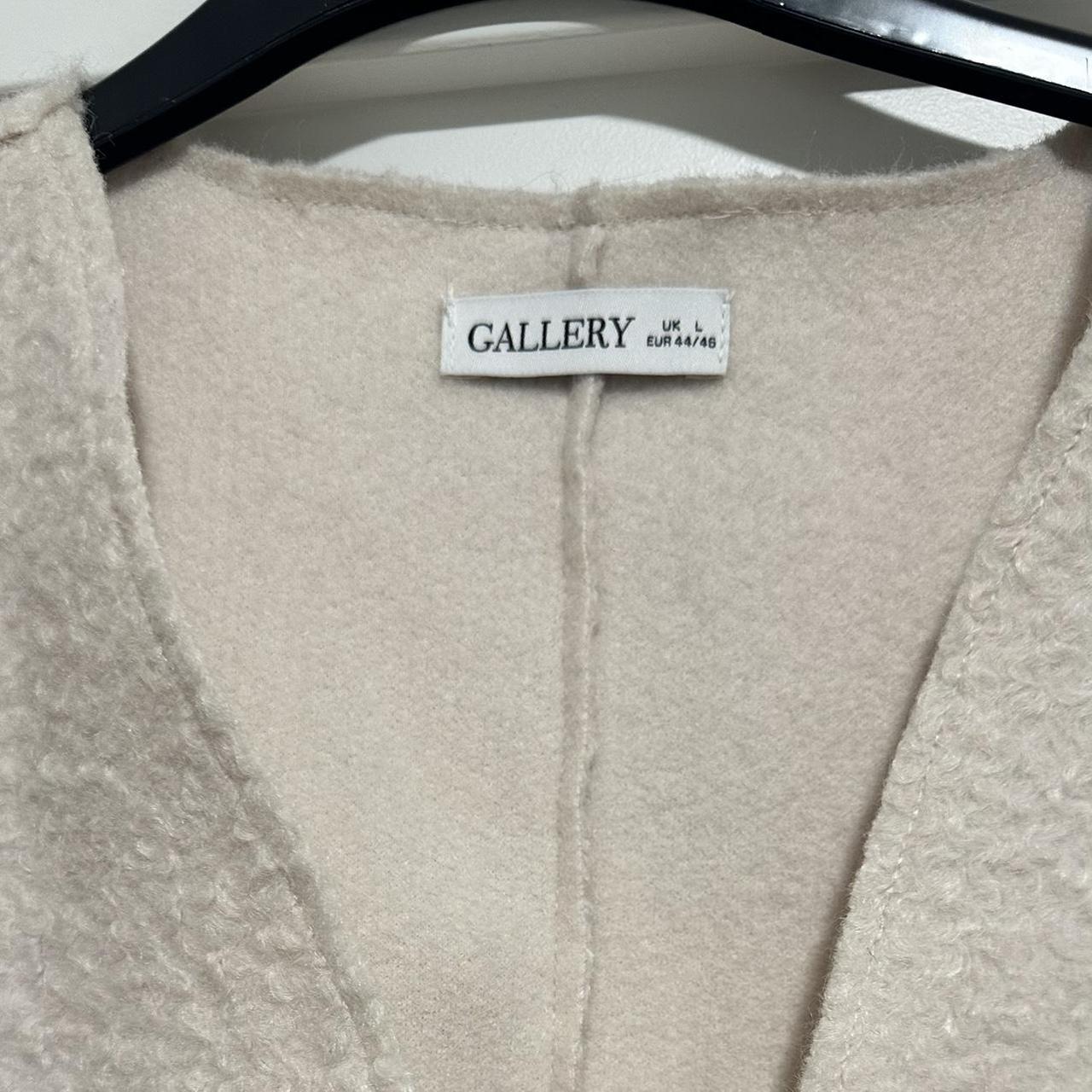 Dunnes Gallery Cream Sleeveless cardigan. Size L.... - Depop