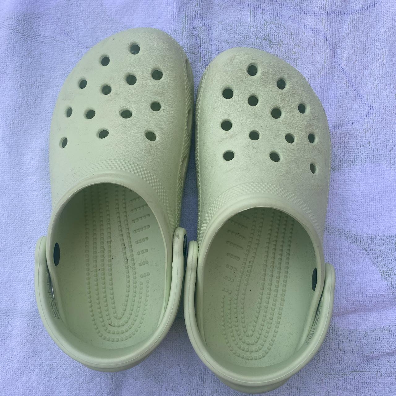 Crocs Women's Green Clogs | Depop