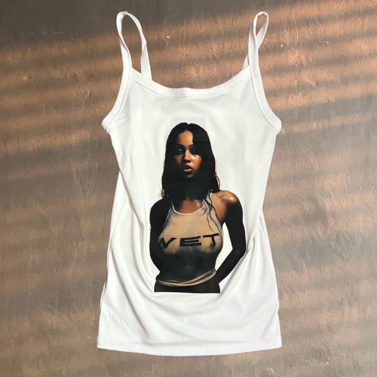 Mowalola X Yeezy Wet” Tank Top Model By Mako Depop