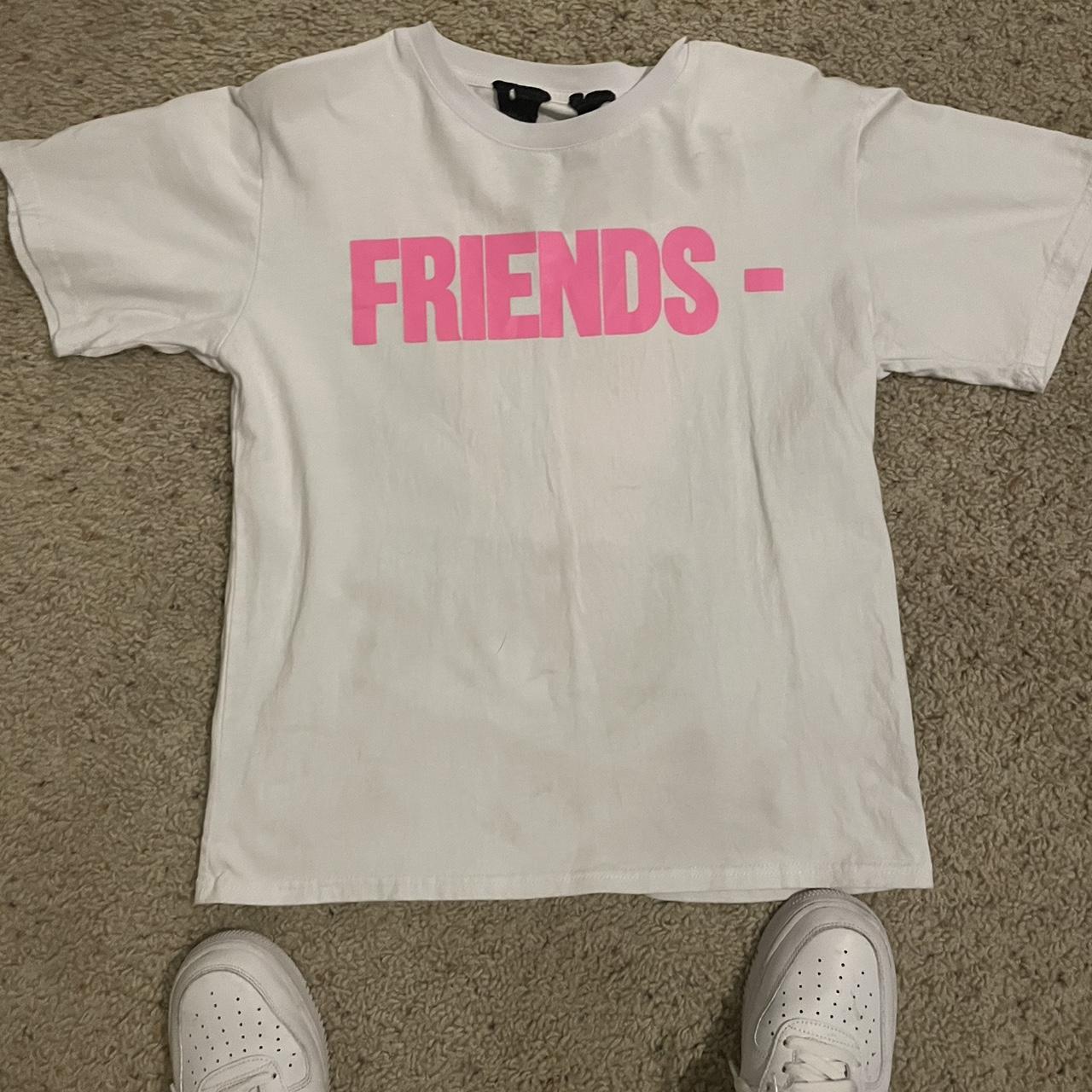 Pink VLONE "Friends-" T Shirt Size Medium - Depop