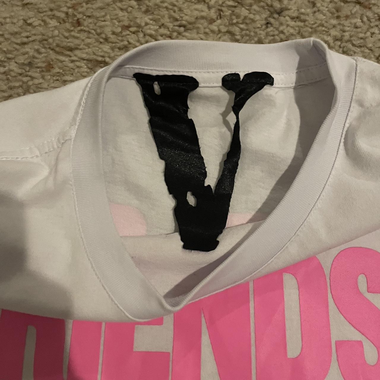 Pink VLONE "Friends-" T Shirt Size Medium - Depop