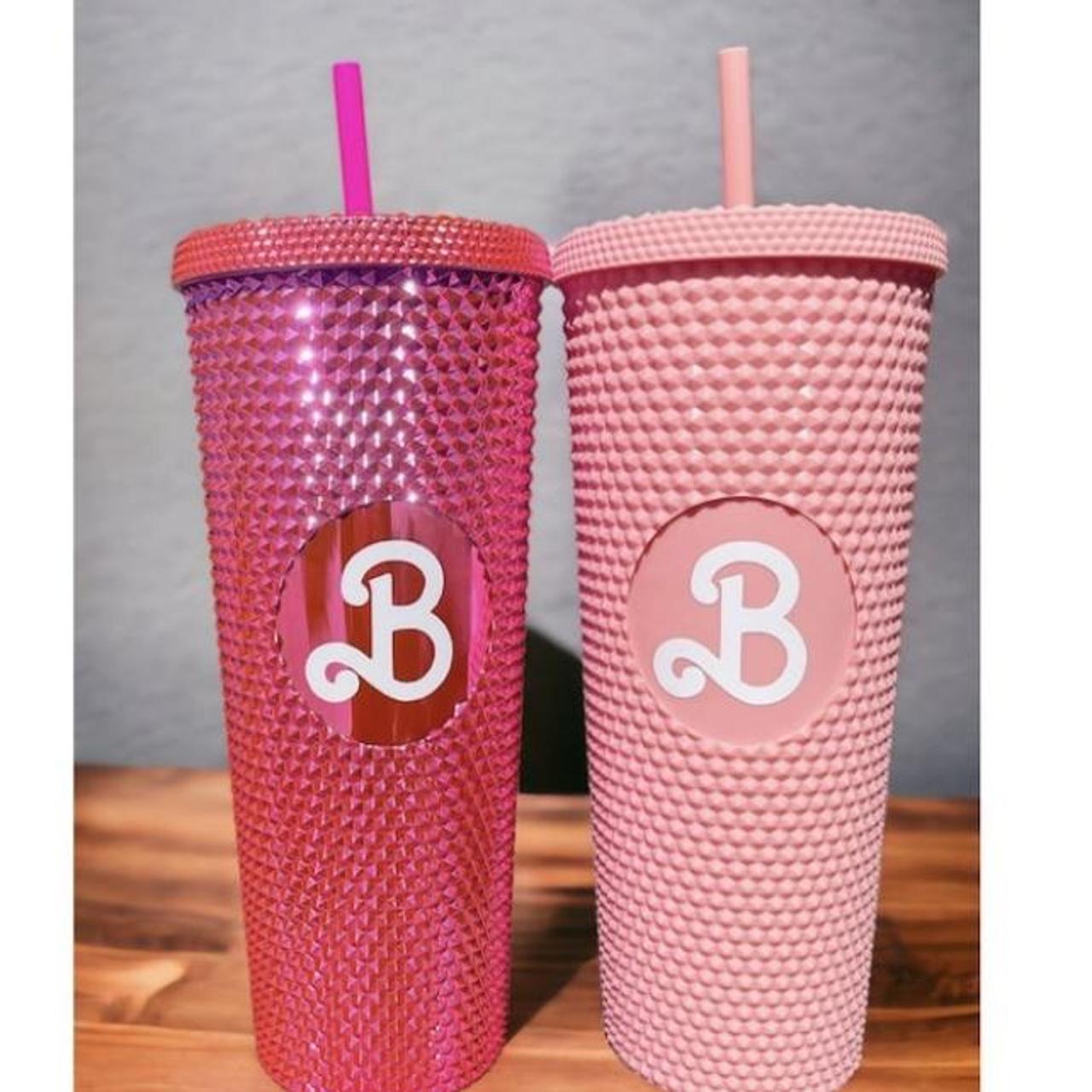 Barbie Studded Tumbler | Barbie Cup | Barbie Land... - Depop