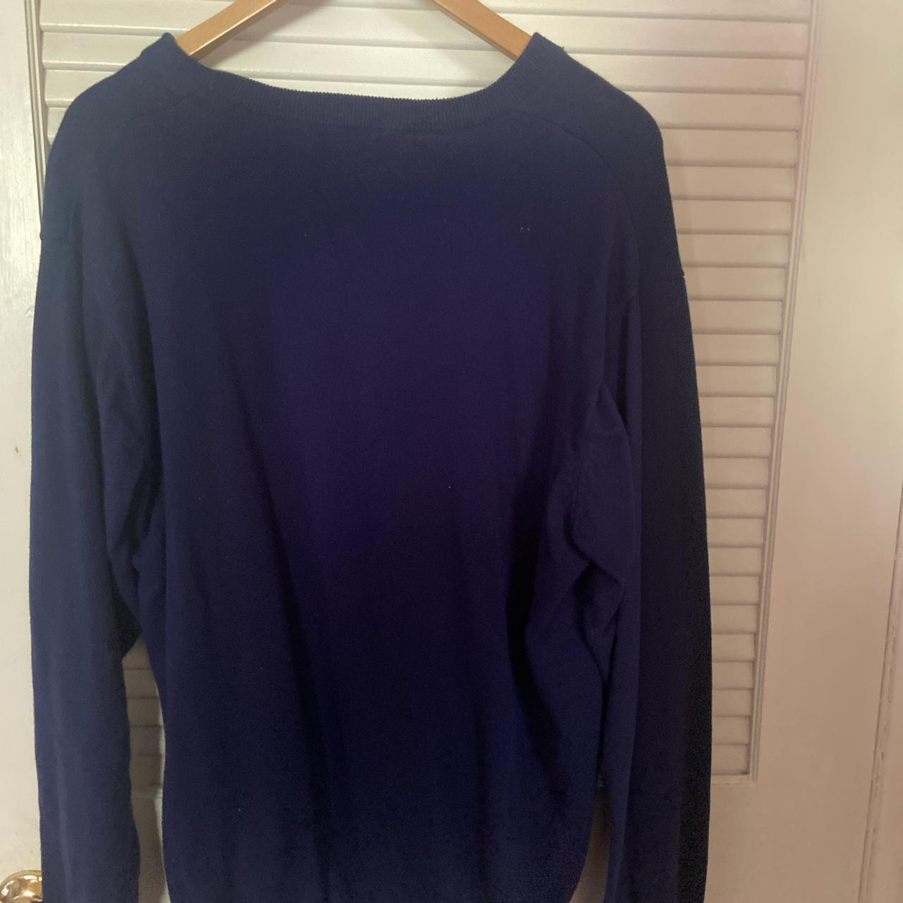 Greg Norman Collection Men's Navy Jumper | Depop