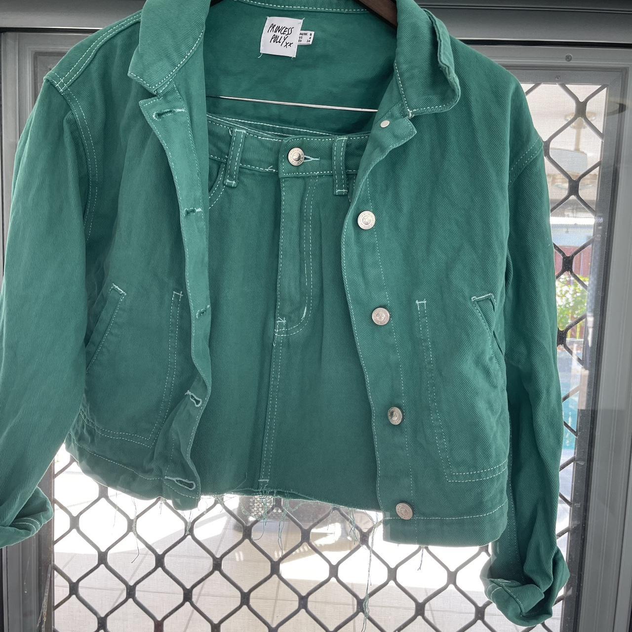 Princess Polly denim set Skirt size 6 Jacket size 8 - Depop