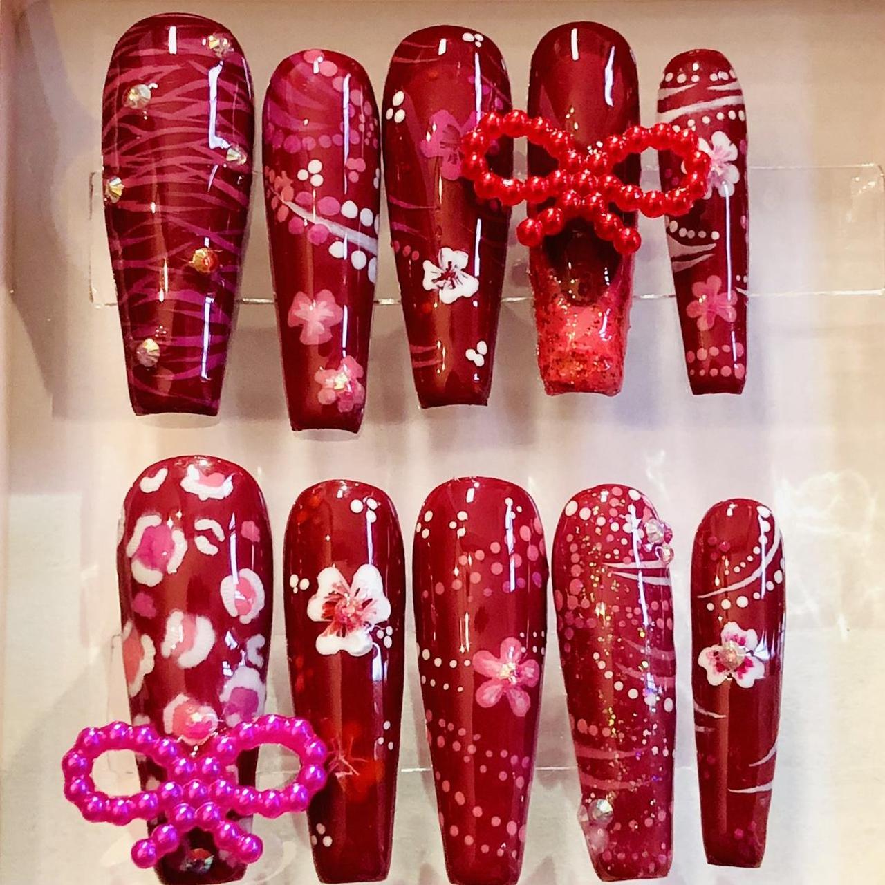 Y2K 2000 nails @The slaying princess Nail... - Depop