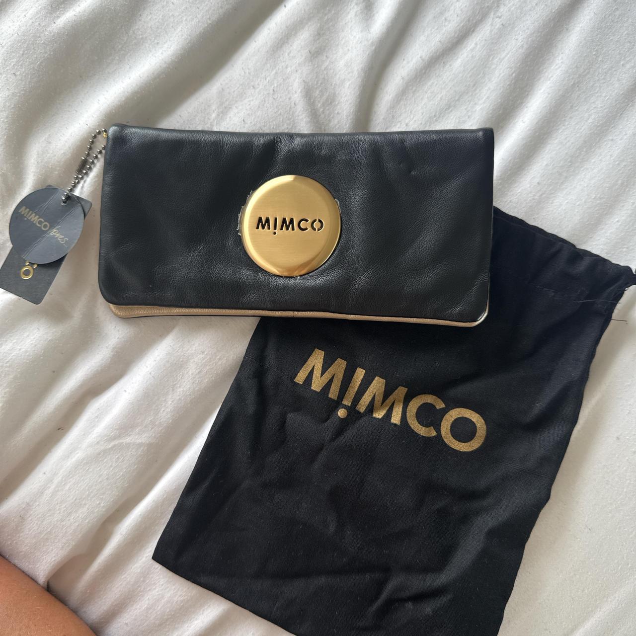 Mimco black and gold wallet #mimco #wallet - Depop