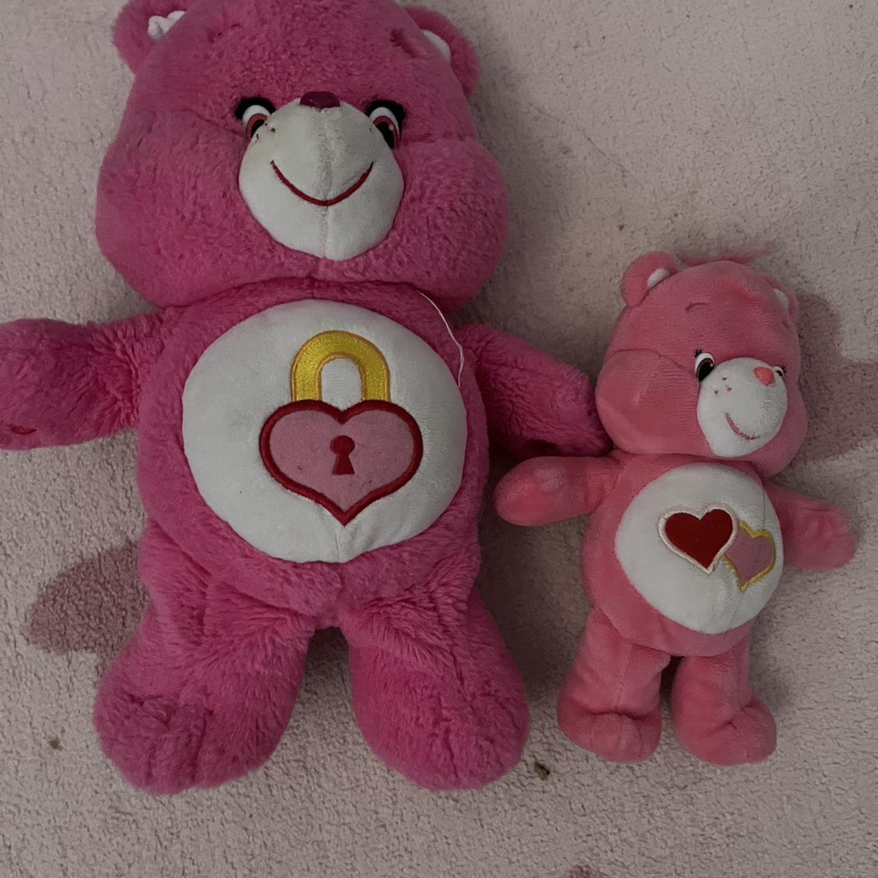 two cute pink care bears♡ ON HO: ♡made in 2015♡ ♡... - Depop