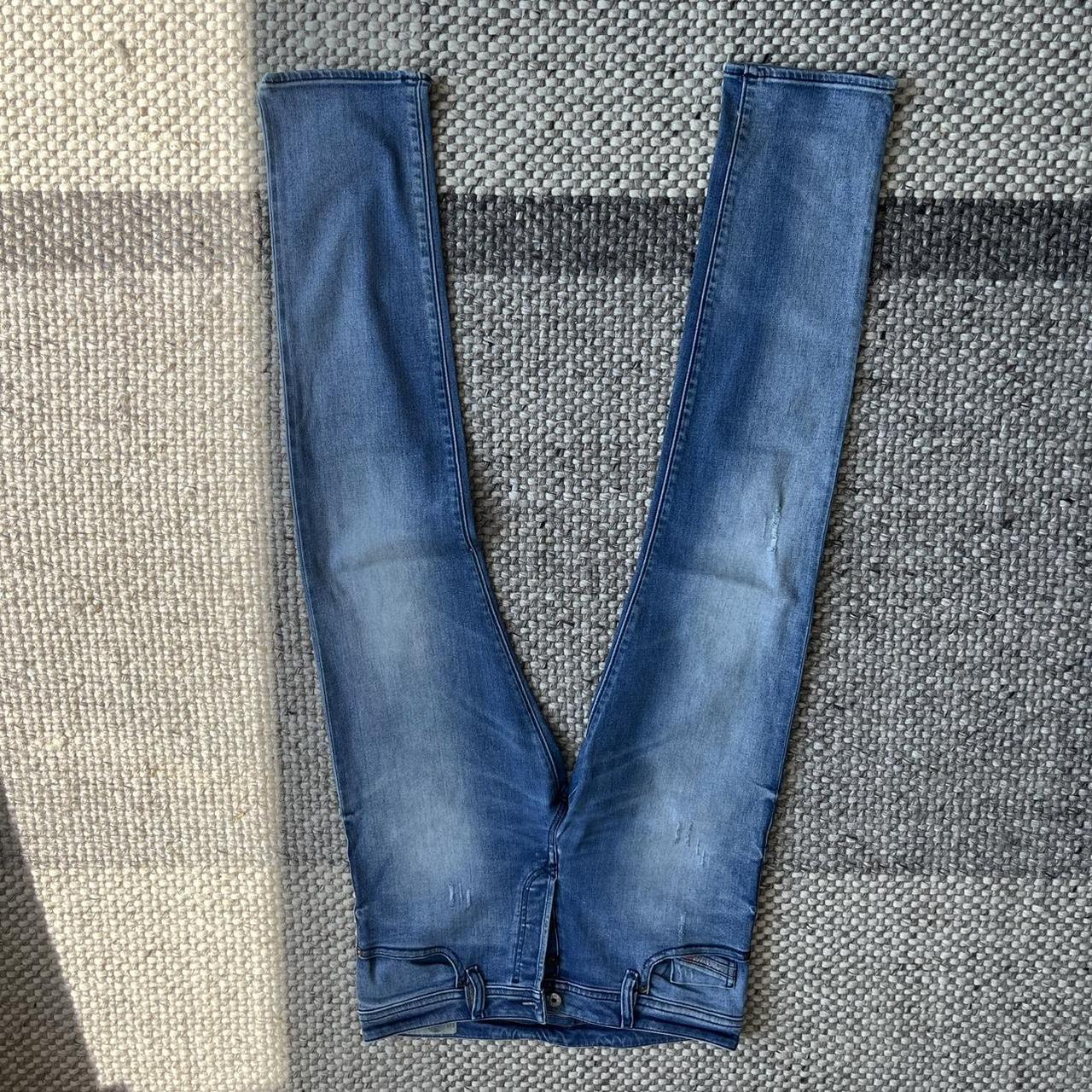 Diesel Buster jeans in light wash. Detailed... - Depop