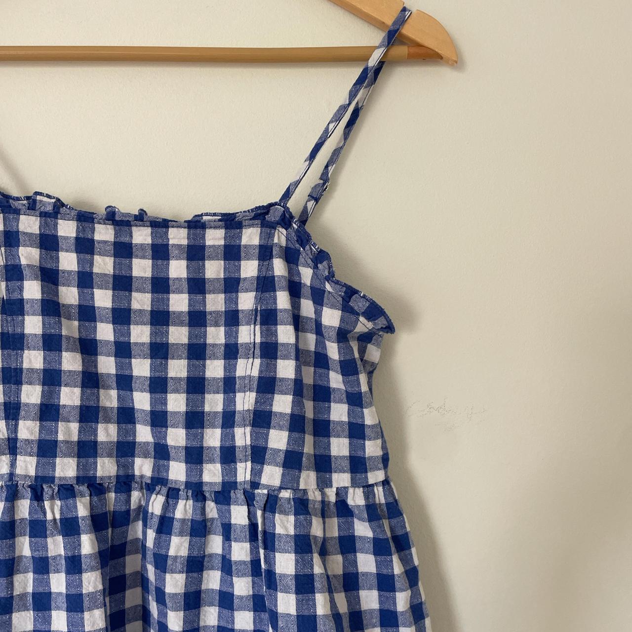 Checkered Tank Gingham /plaid Size small Adjustable... - Depop