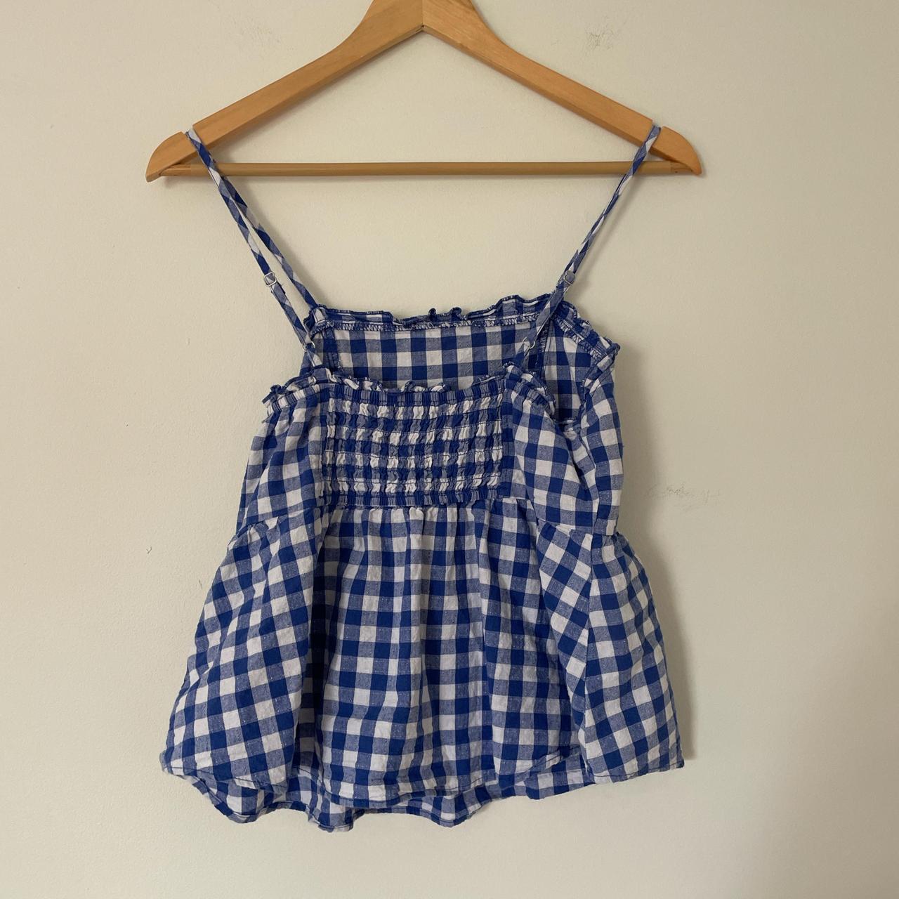 Checkered Tank Gingham /plaid Size small Adjustable... - Depop