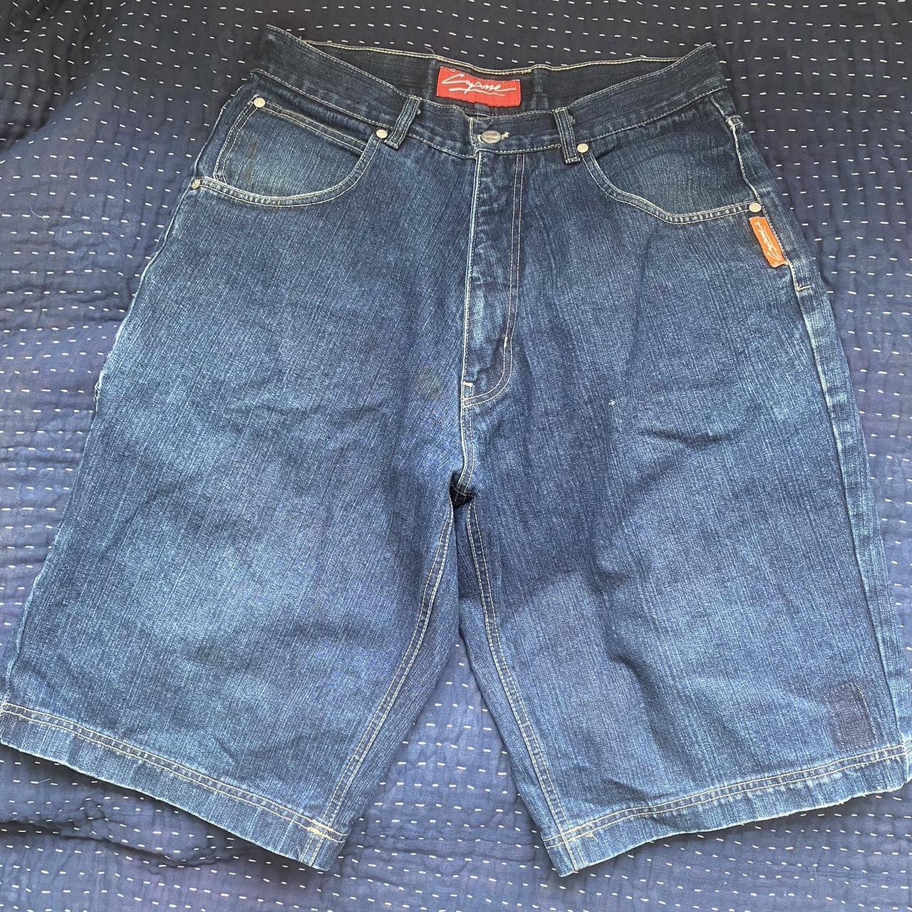 capone denim jorts baggy carpenter fit vintage... - Depop