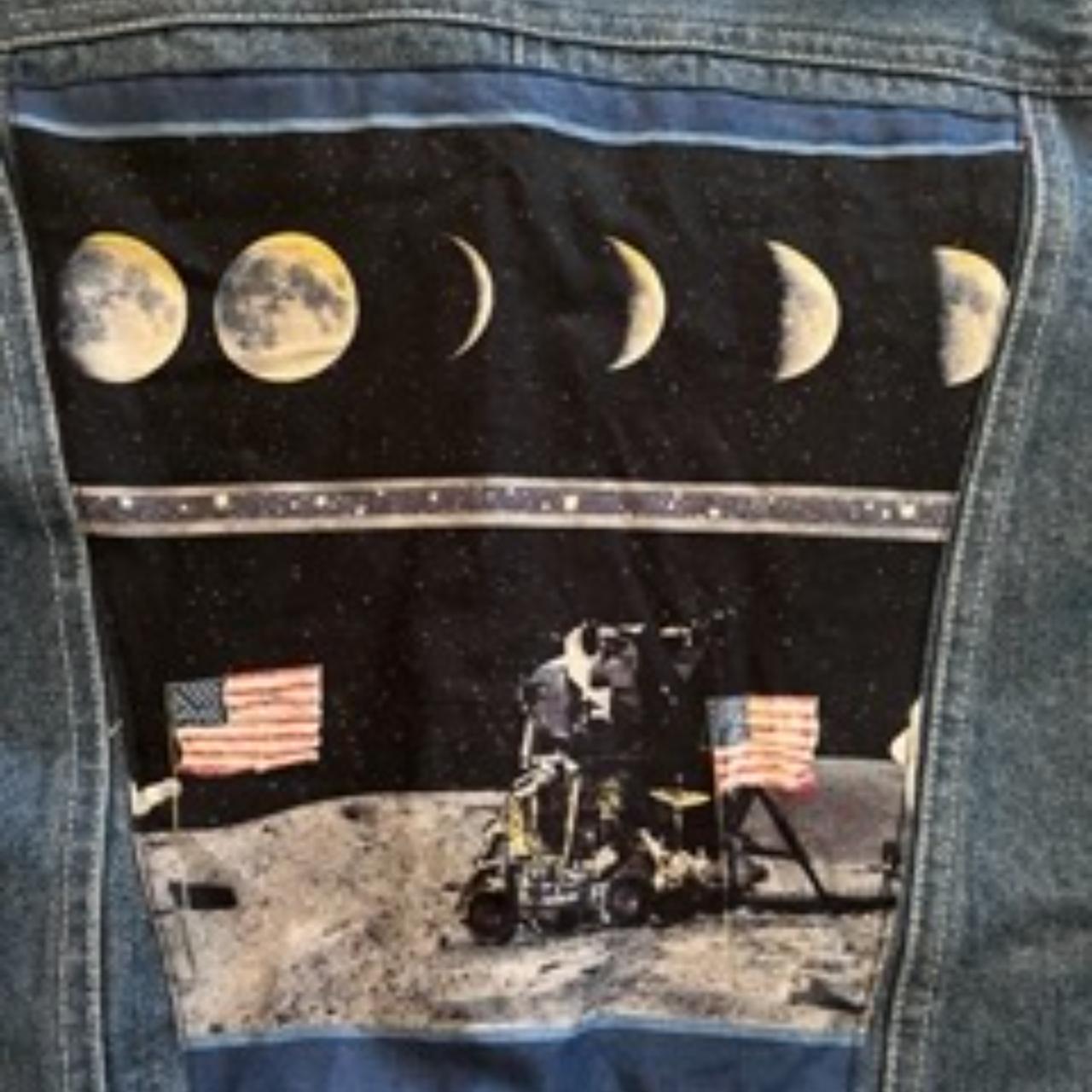 Teddy Fresh LA denim vest with custom back design... - Depop