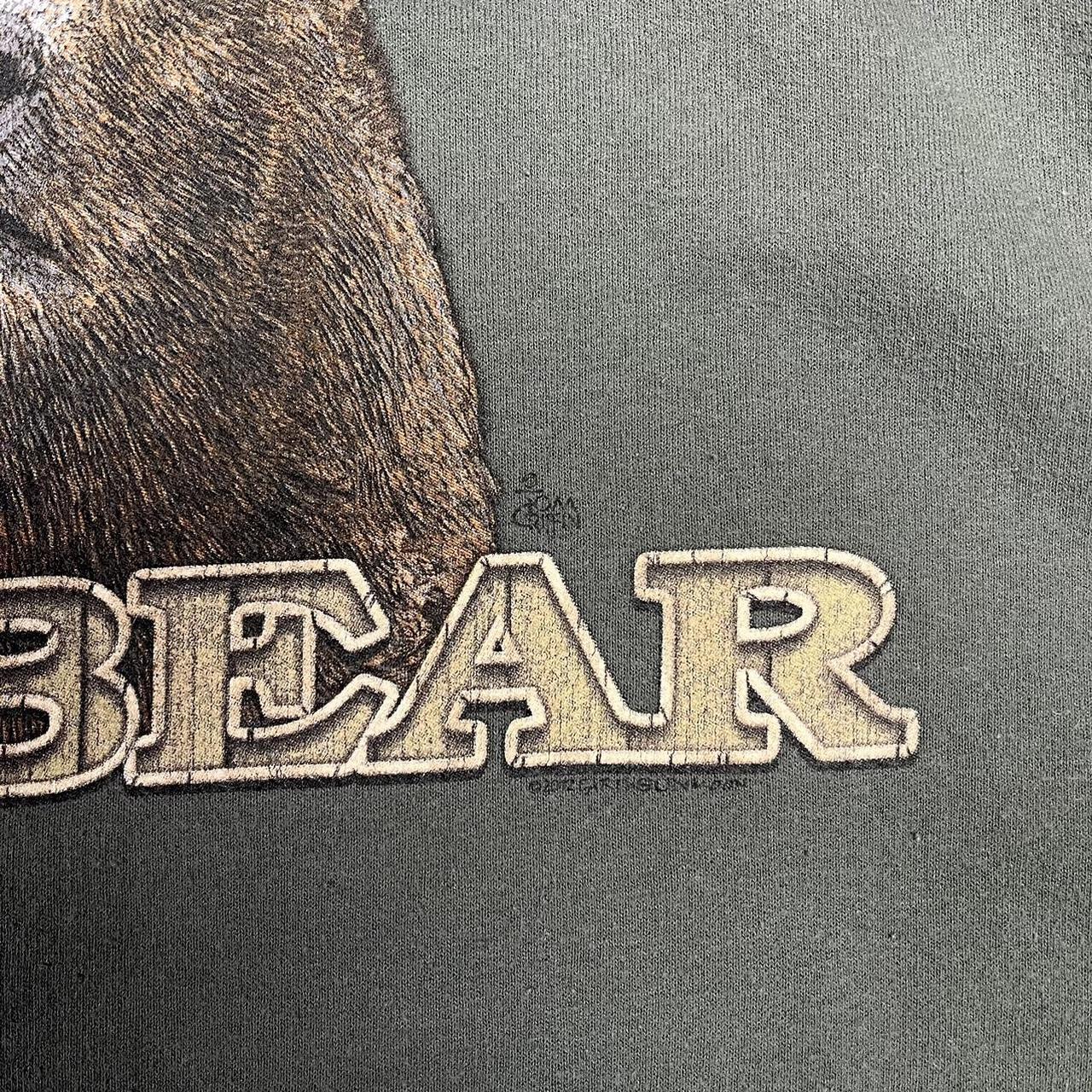 Green Grumps Old Bear Nature Crewneck Super Cool... - Depop