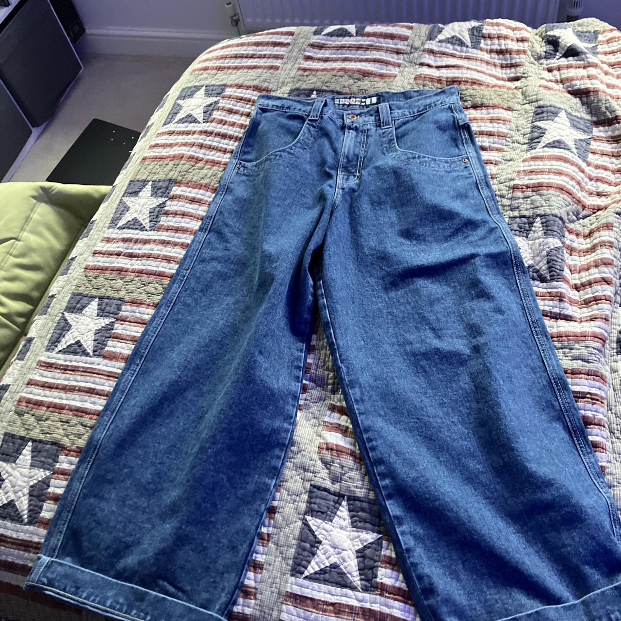 Jnco Twin Cannon Jeans Brand new, just a bit to big... - Depop