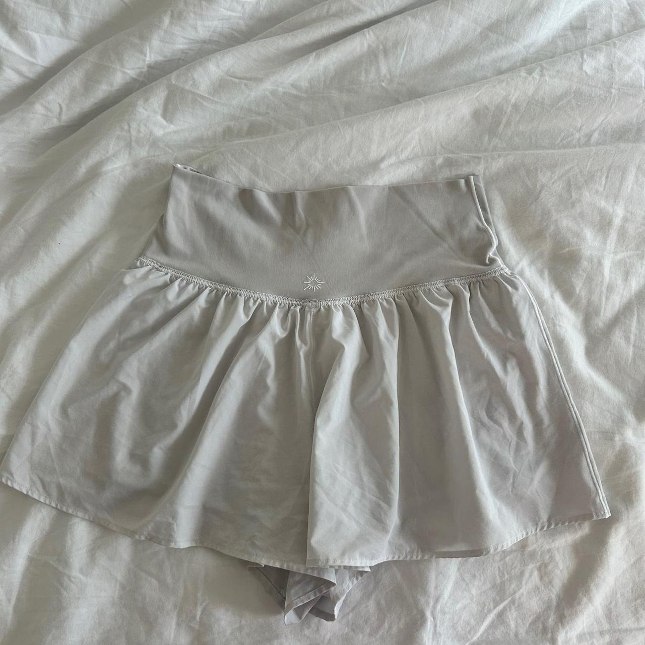 white aerie running shorts | Depop