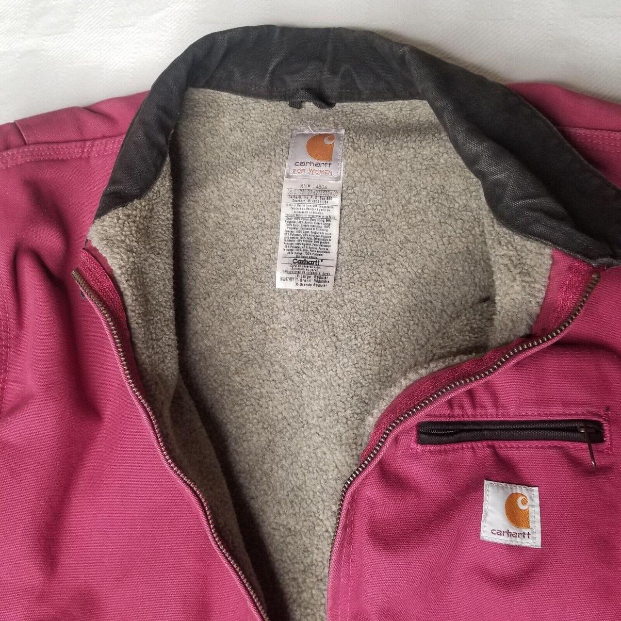 Carhartt Women WJ097 RBY Detroit Jacket Coat Sherpa... - Depop