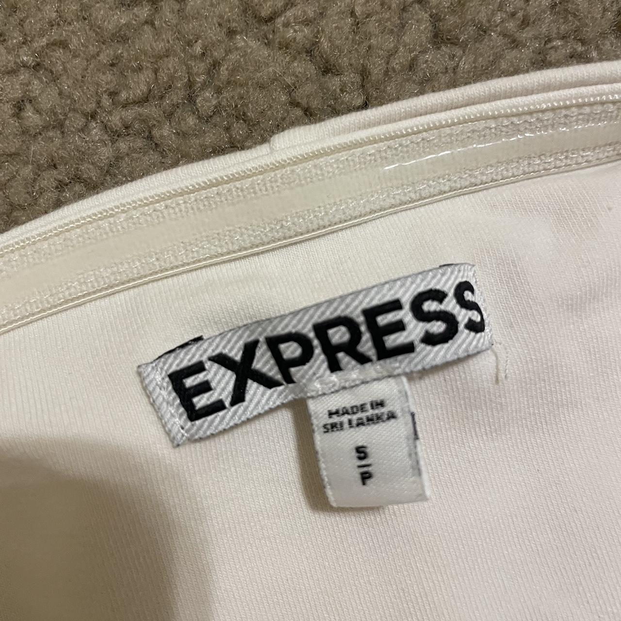 Express Women's White Dress | Depop